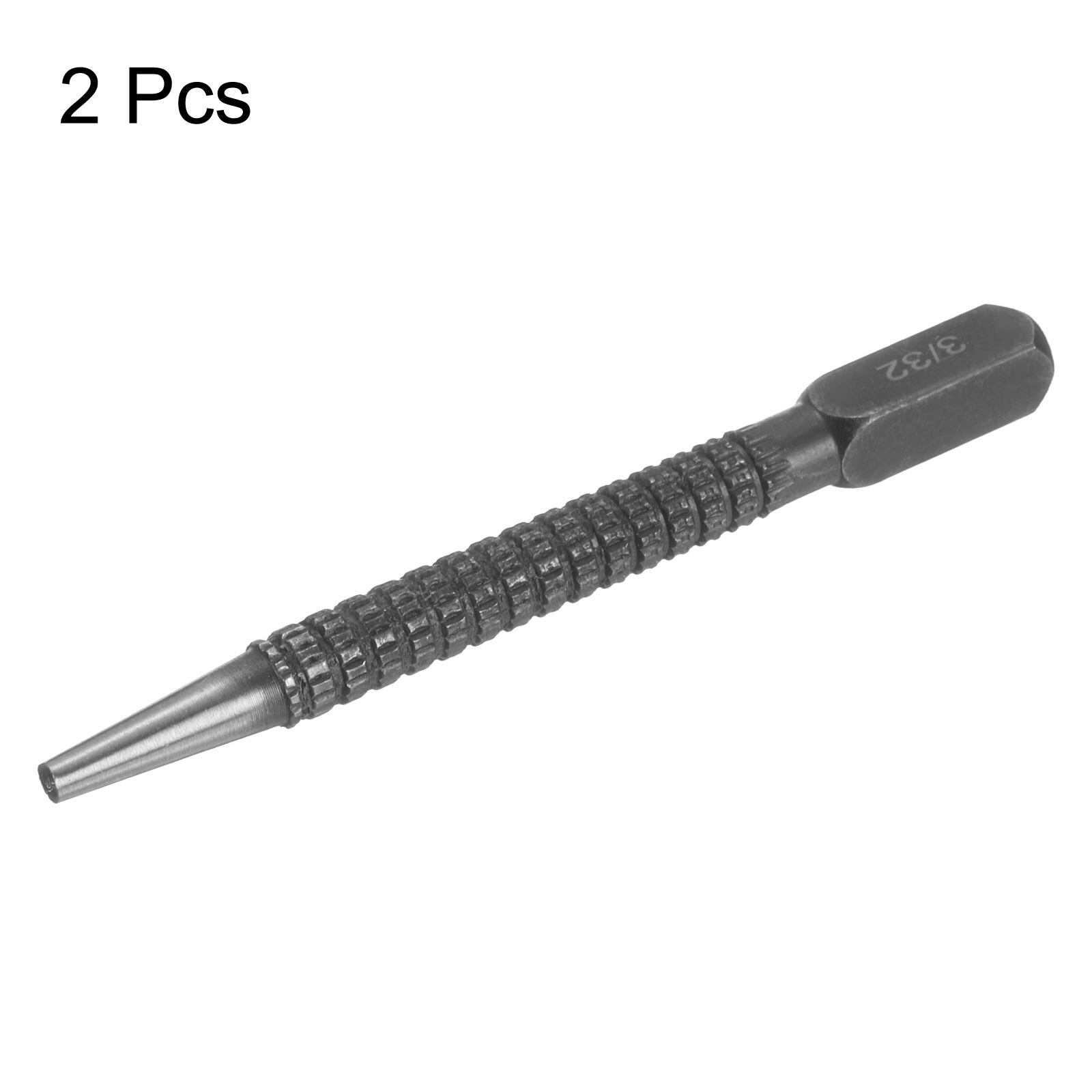 Harfington 2pcs Center Punch 3/32 Inch Carbon Steel Non-Slip Nail ...