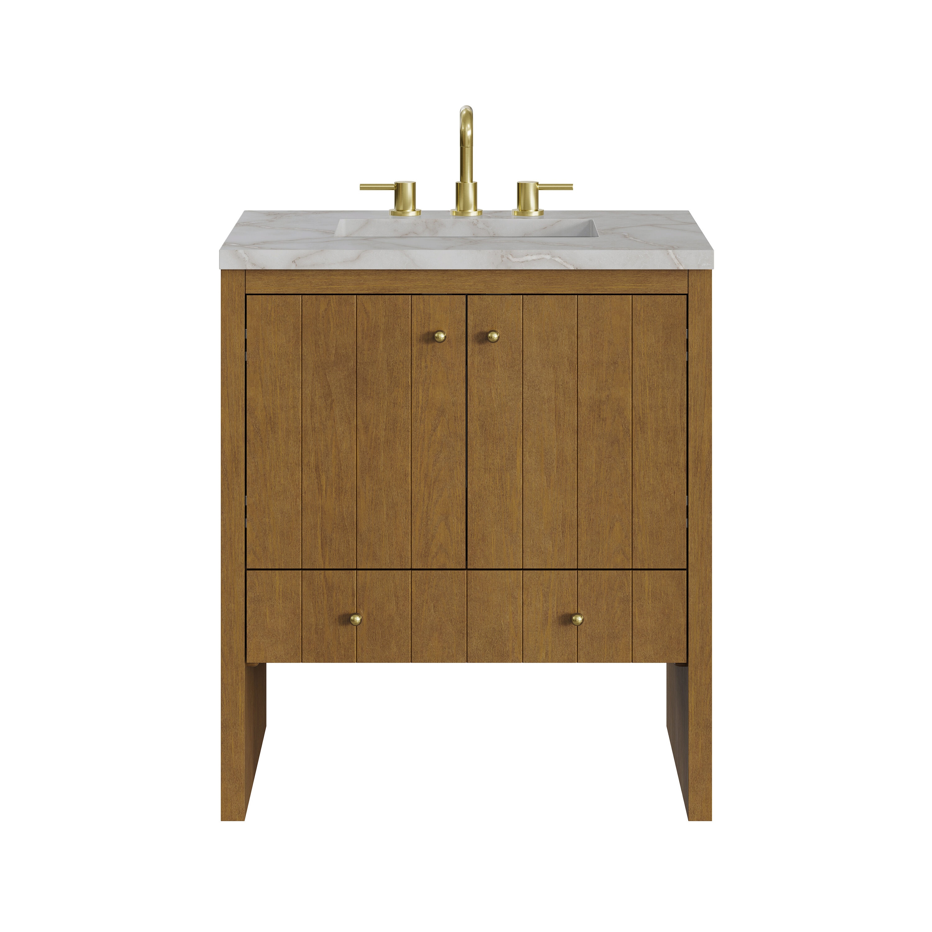 James Martin Vanities Hudson 30-in Honey Oak Undermount Single Sink ...