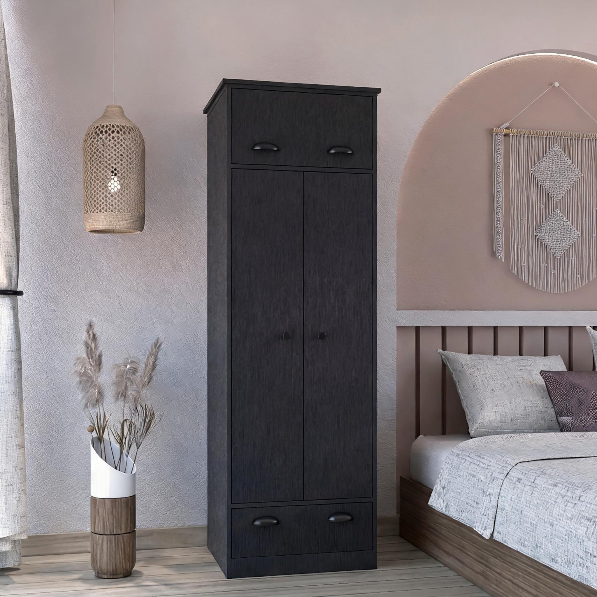 Watnature Bedroom Clothing Organization Combo Dresser Wardrobe Sleek ...