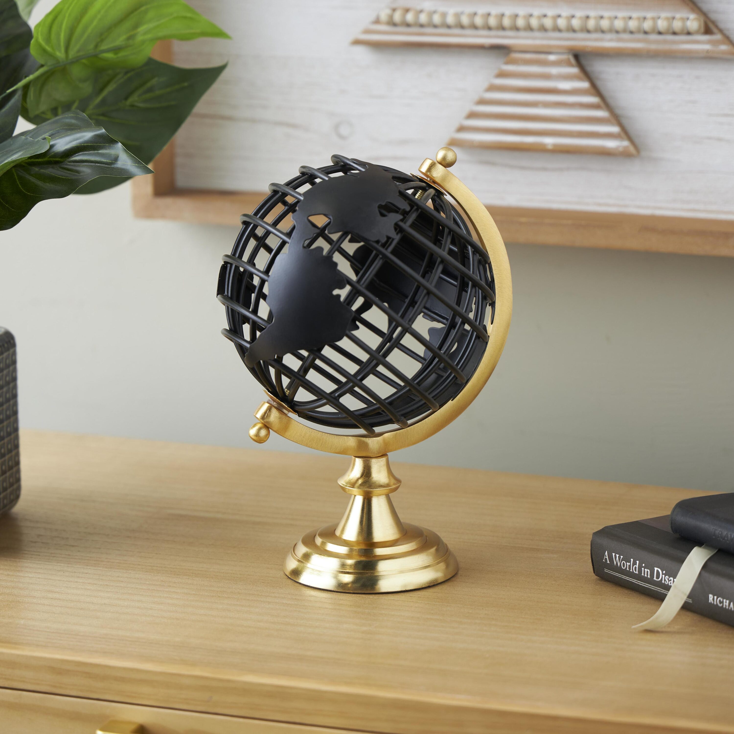 Grayson Lane Black Aluminum Modern Decorative Globe 822834 at Lowes.com
