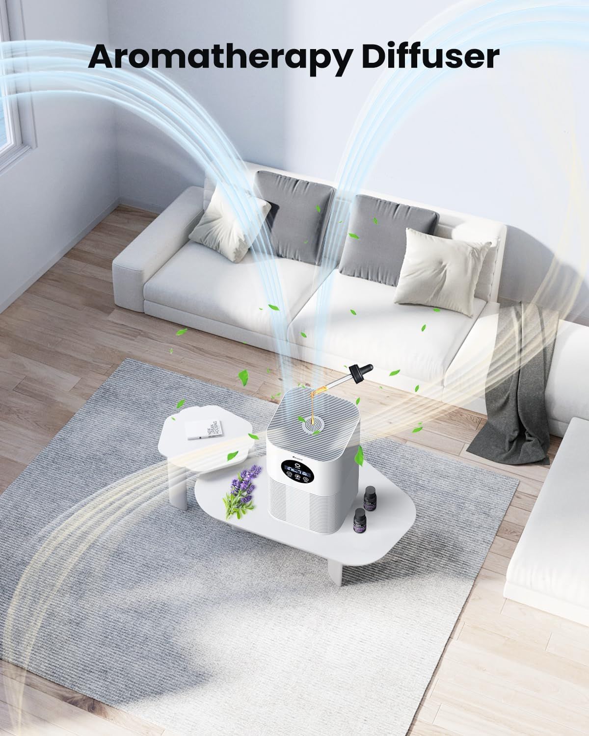 Huluwat Air Purifiers for Home Large Room True Hepa Air Purifiers for ...