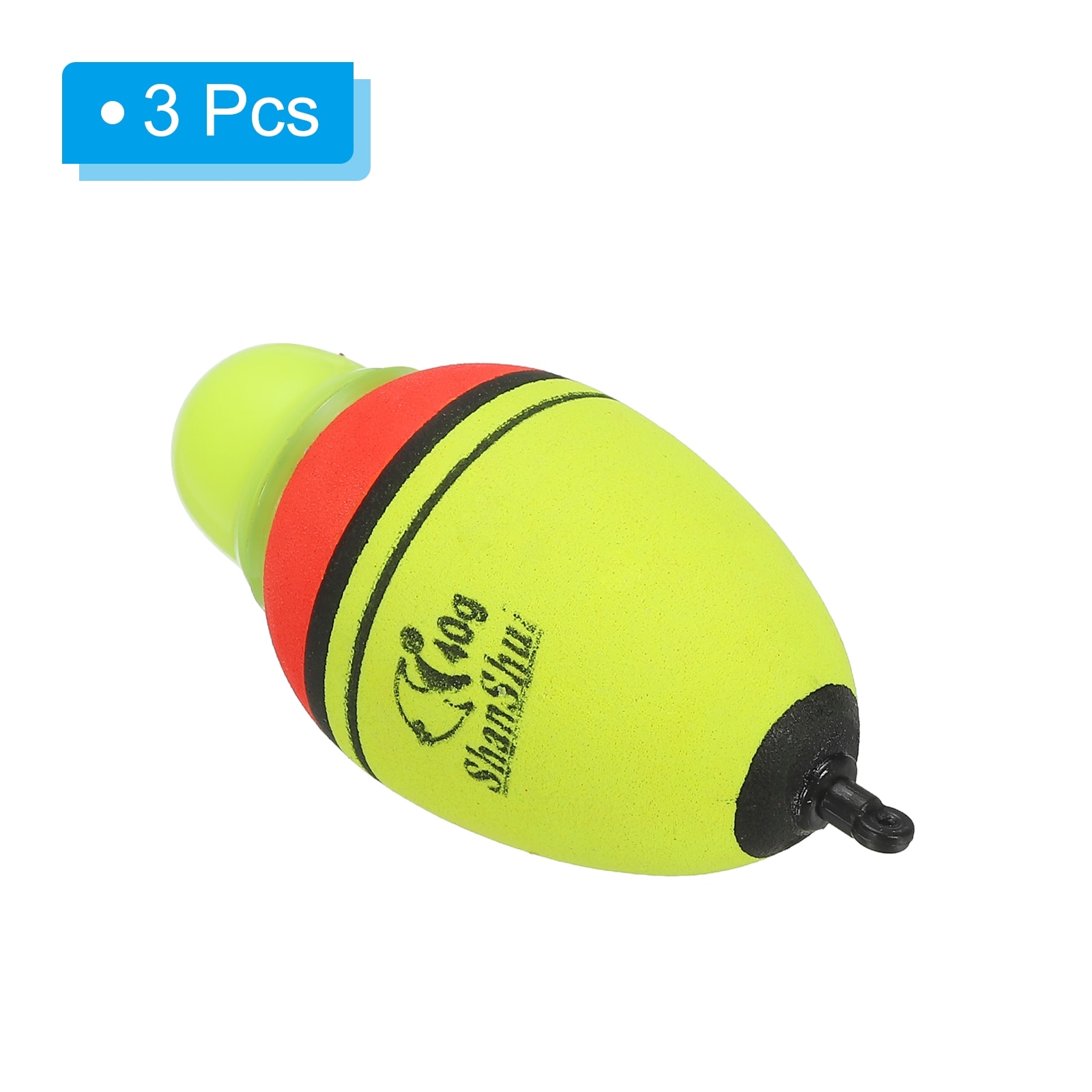 PATIKIL 1.4oz Lighted Fishing Slip Bobbers 3pcs EVA Green Red LED Light ...
