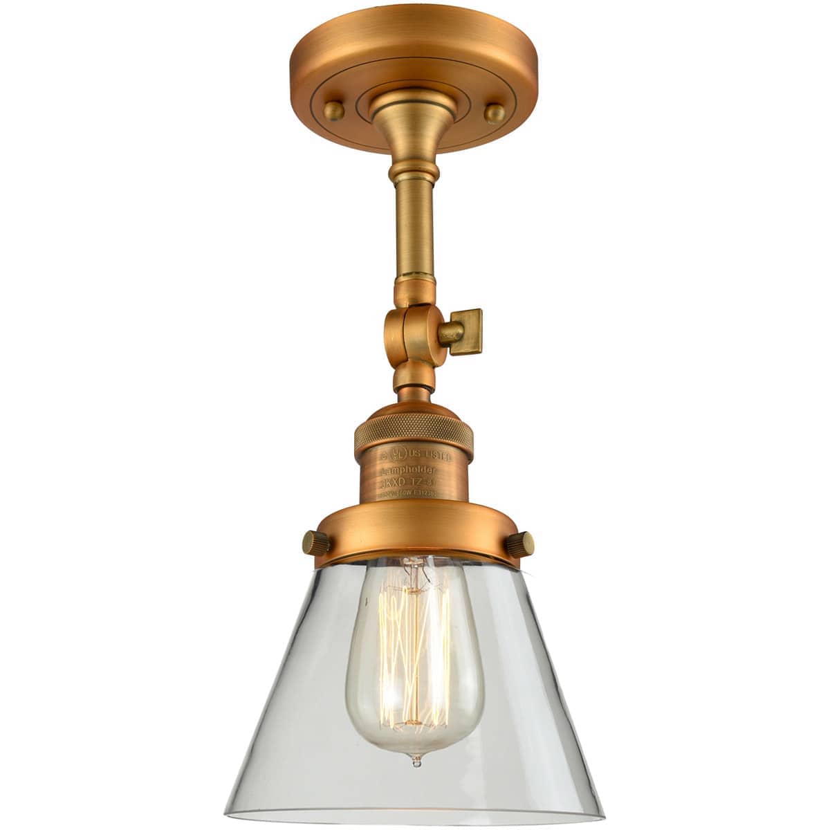 Innovations Lighting 201F-BB-G62-LED Franklin Restoration Small Cone ...