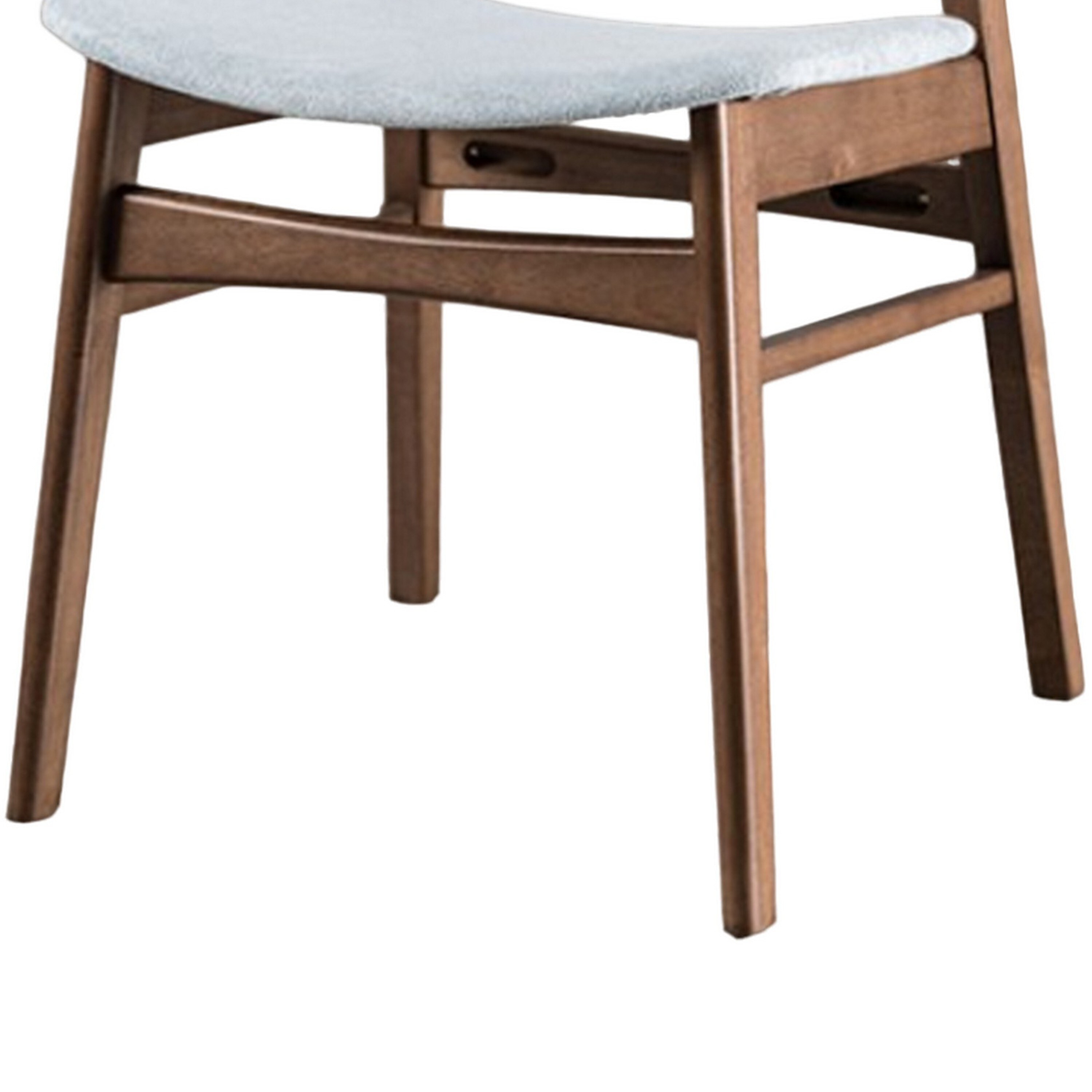 Benzara Skie Side Dining Chair Set of 2-Curved Panel Back-Angle Legs ...