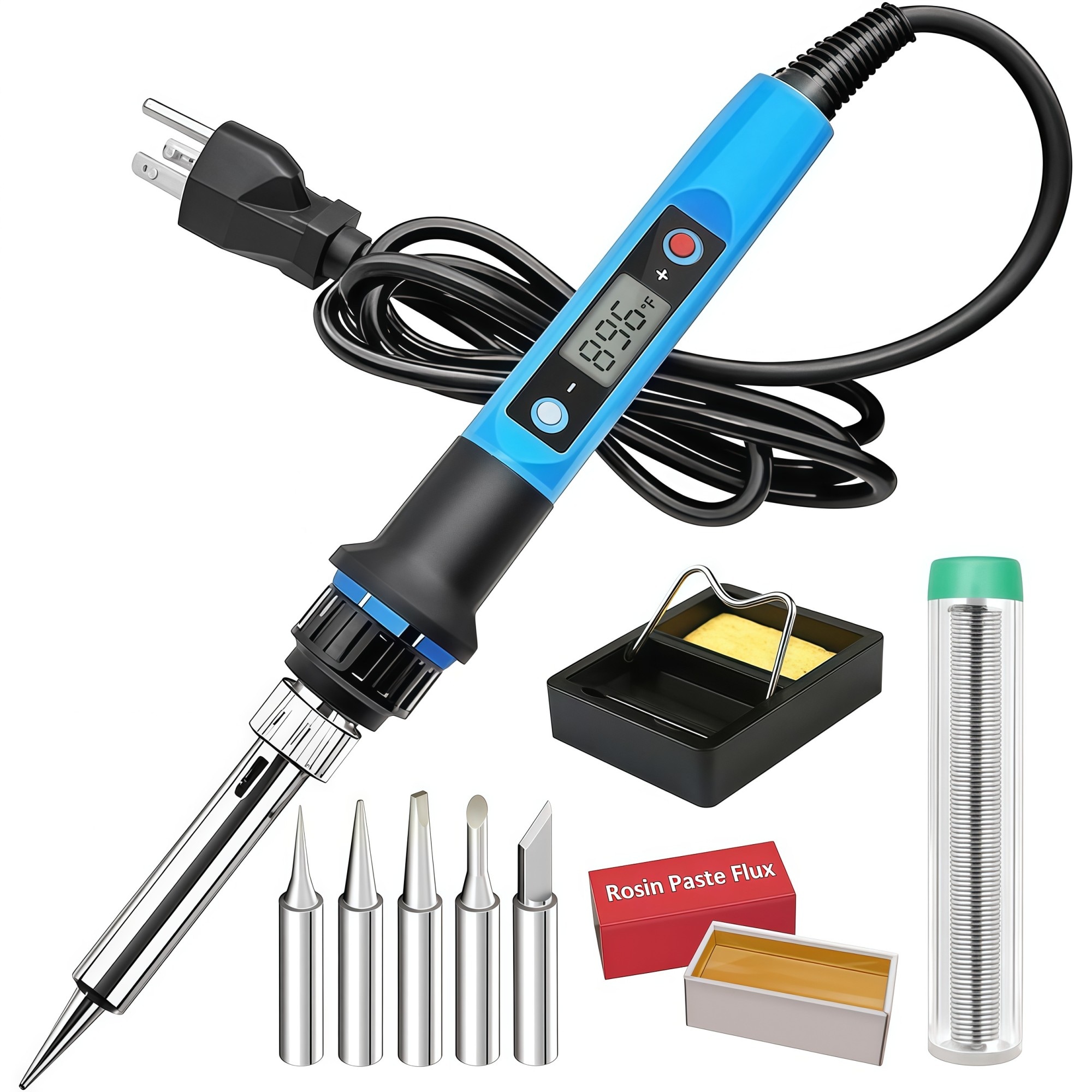 Numhew 80W 110V 5-Feature LCD Digital Adjustable Temperature Blue ...