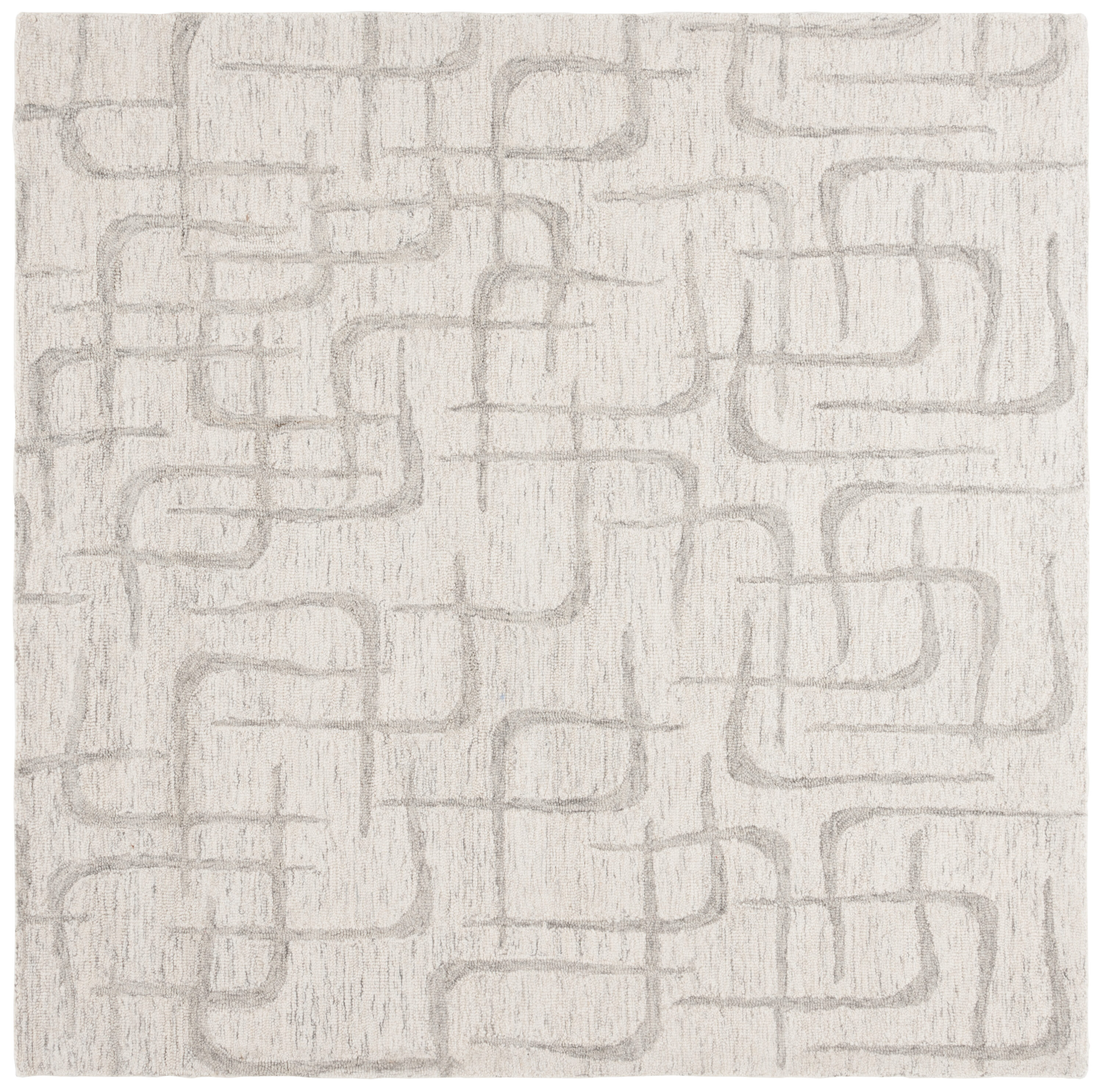 Safavieh Ebony 903B Beige Light Grey 6 x 6 Square Area rug in the Rugs ...