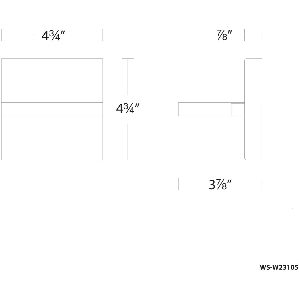 WAC Lighting WS-W23105-WT Oslo LED 5 inch White Outdoor Wall Light ...