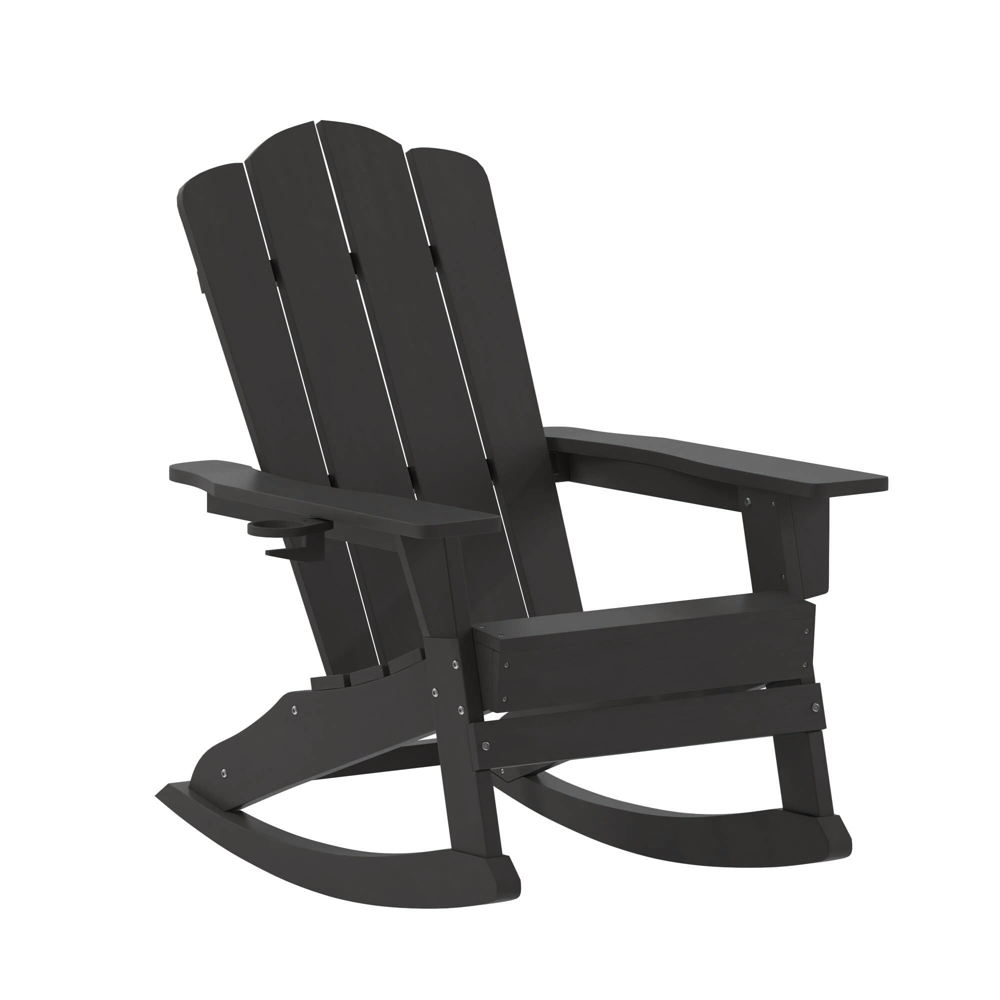 Patio Rocking Chair With Cloud-Shape Back Rocker Patio Furniture at ...
