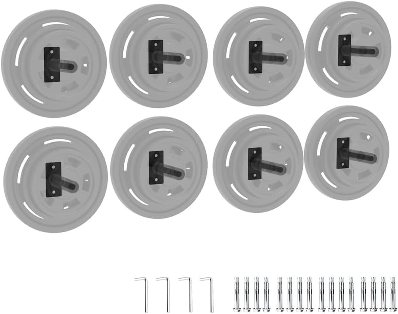 GAOMON Integrated Carbon Steel Wall Hanging Weight Rack Combined ...