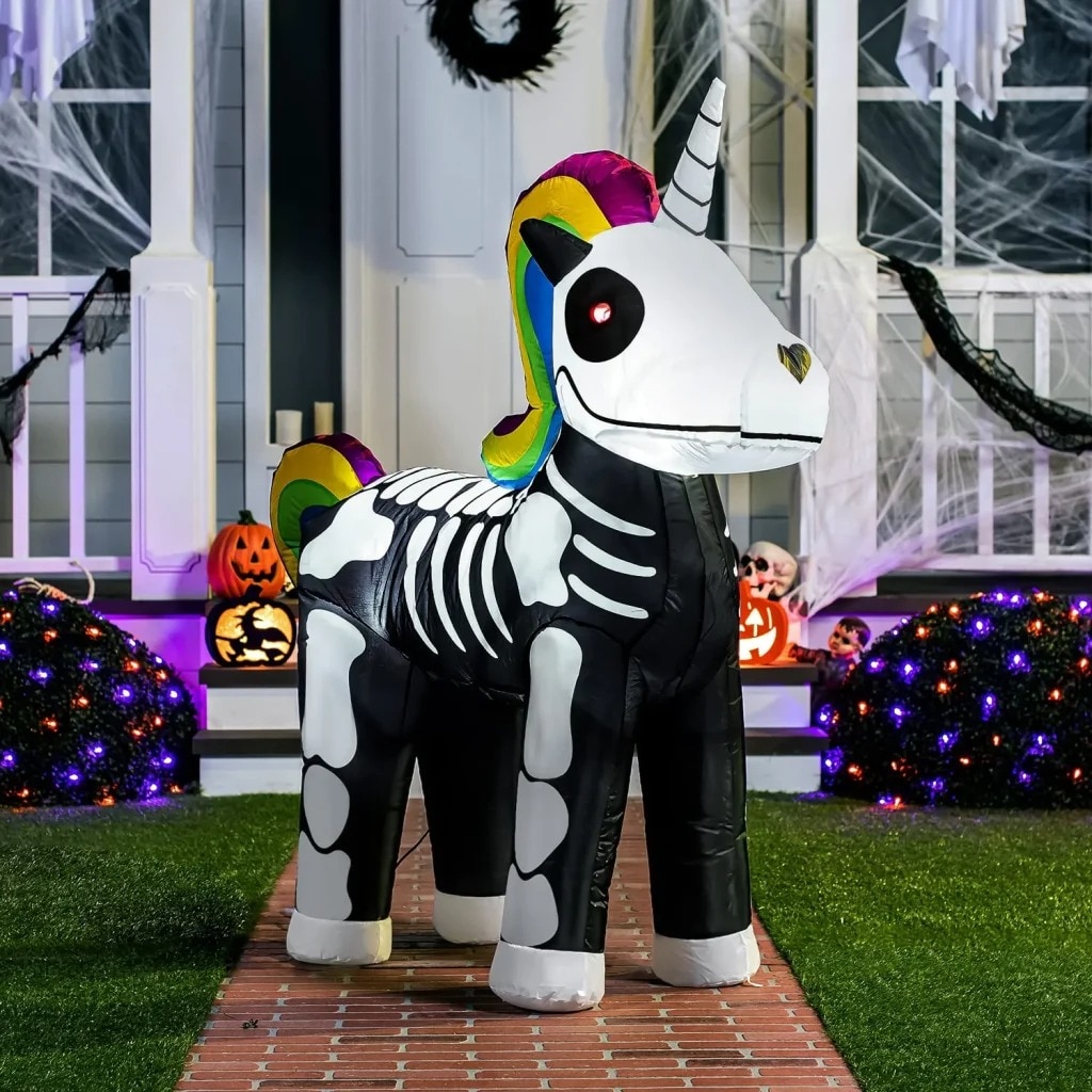 SYNCFUN 5-ft Lighted Skeleton Inflatable 30148 at Lowes.com