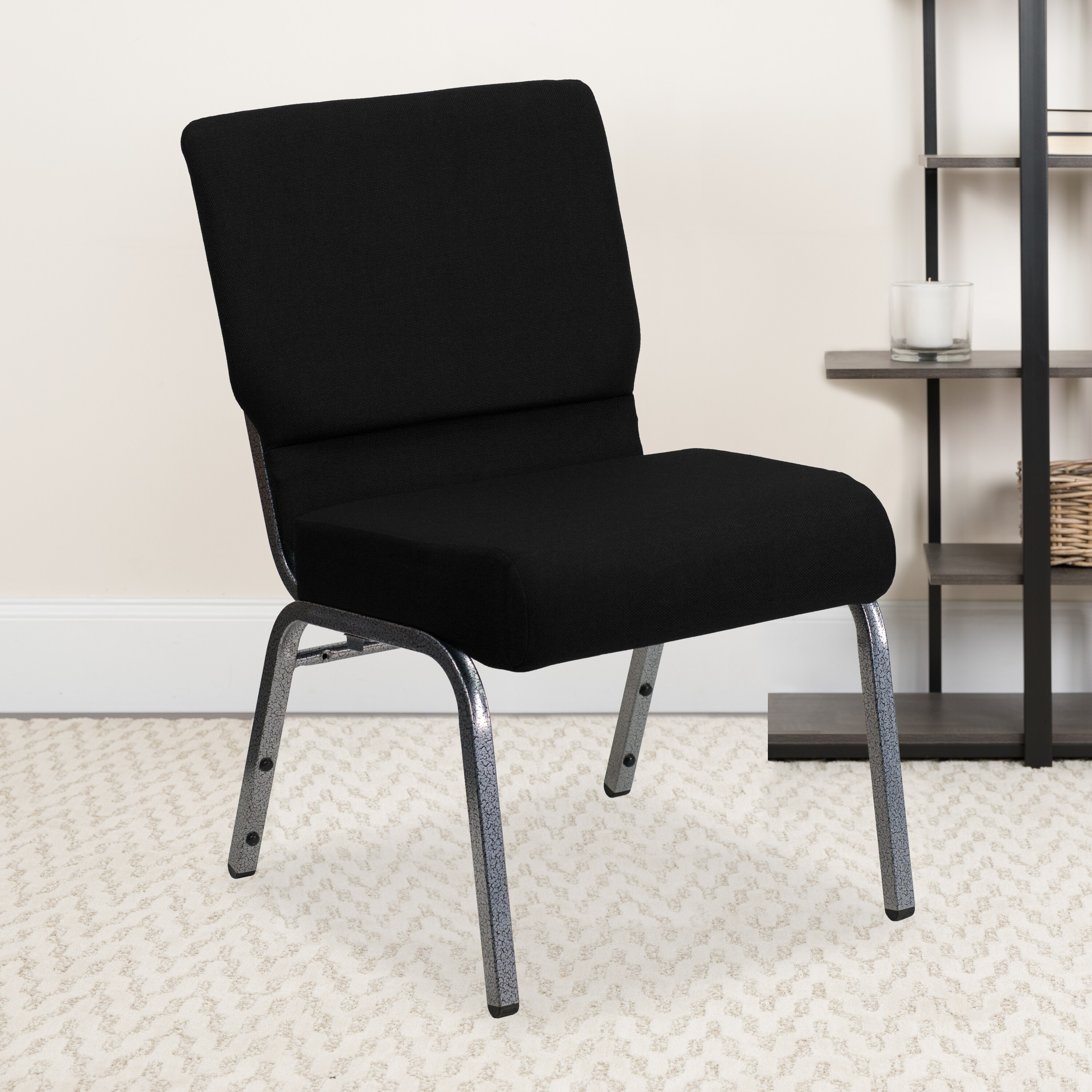 Flash Furniture 4 Pack HERCULES Series 21-in W Stacking Church Chair in ...