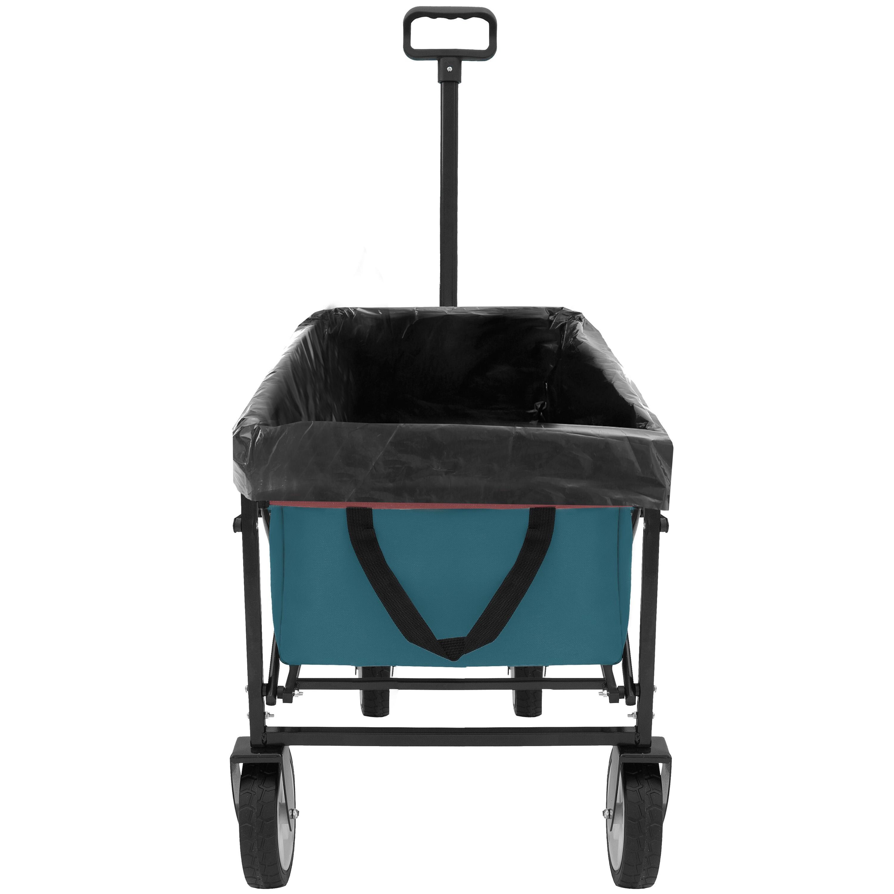 Bayfeve Multi Use Bag Collapsible Foldable Utility Wagon Cart with 3pcs ...