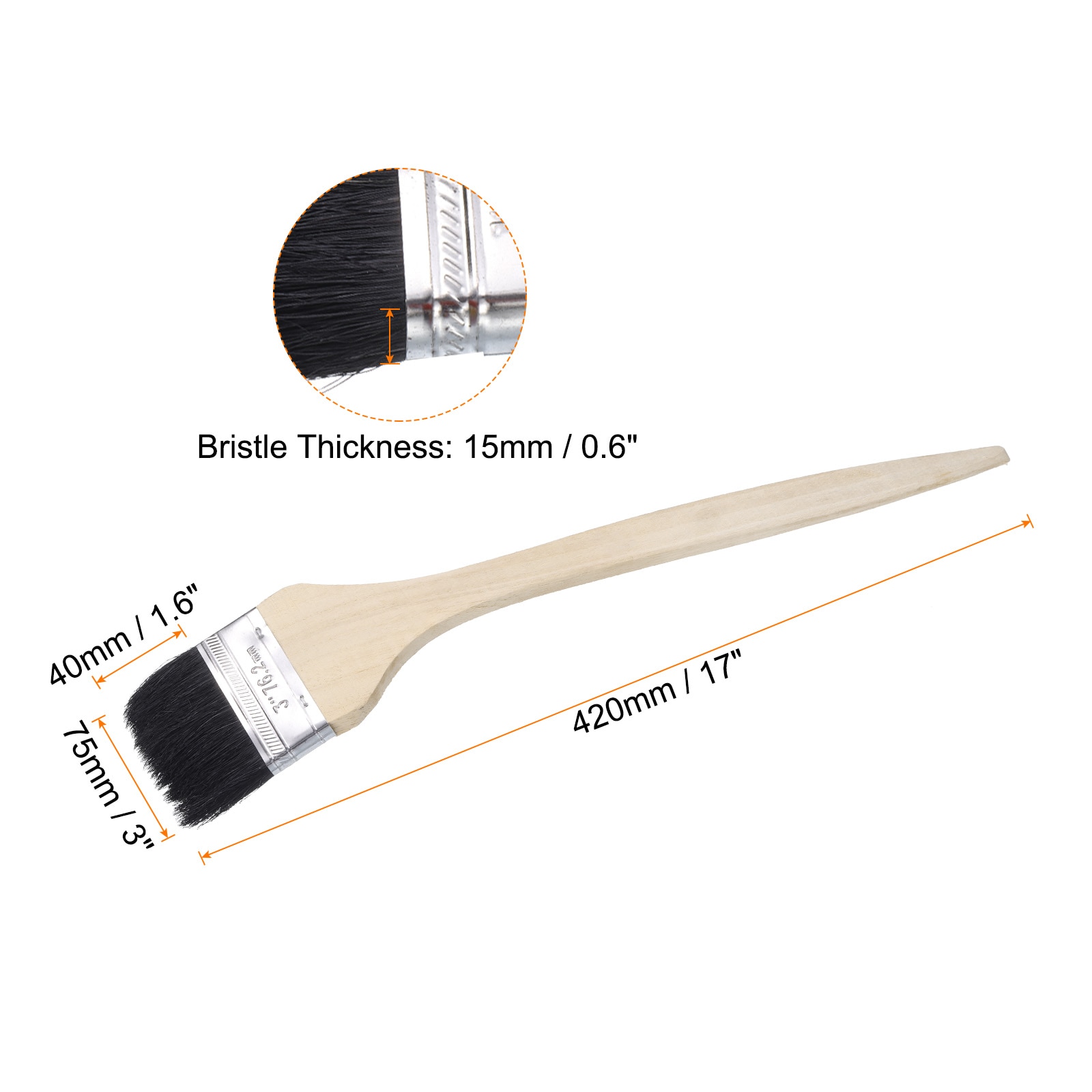 Unique Bargains 2pcs Bent Radiator Paint Brush 3 Inch Width Curved Wall ...