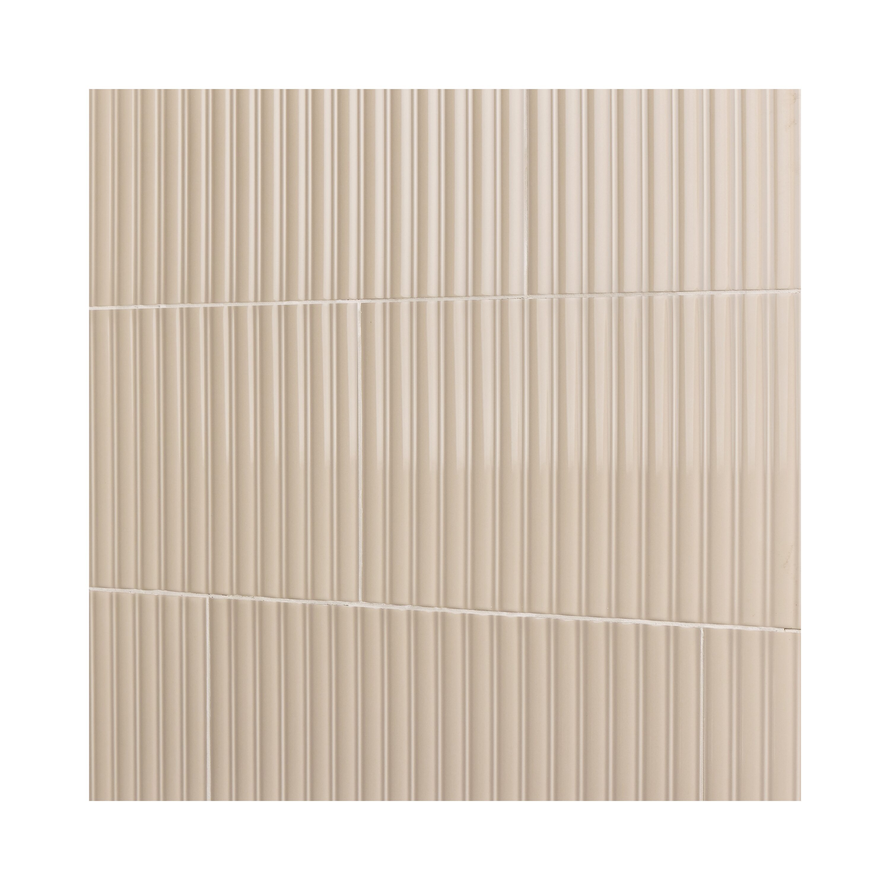 Daltile Luminique Dune 12-in x 24-in Glossy Ceramic Fluted Wall Tile ...