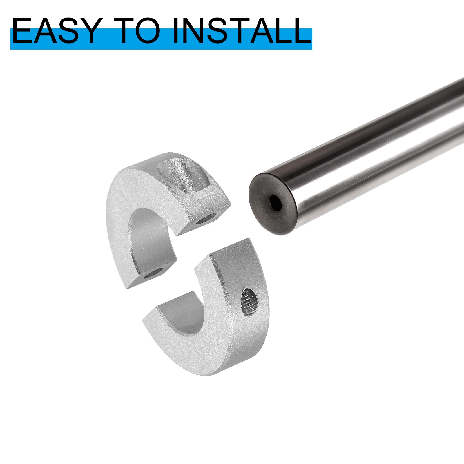 PATIKIL Bore 50mm Double Split Shaft Collar 85mm OD 22mm Thickness 2 ...