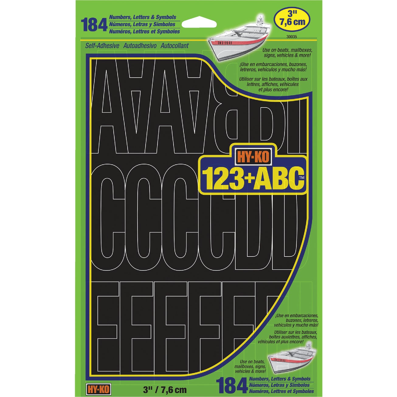 HY-C Hy-Ko Vinyl Letters And Numbers Self Adhesive 3 In. in the House ...
