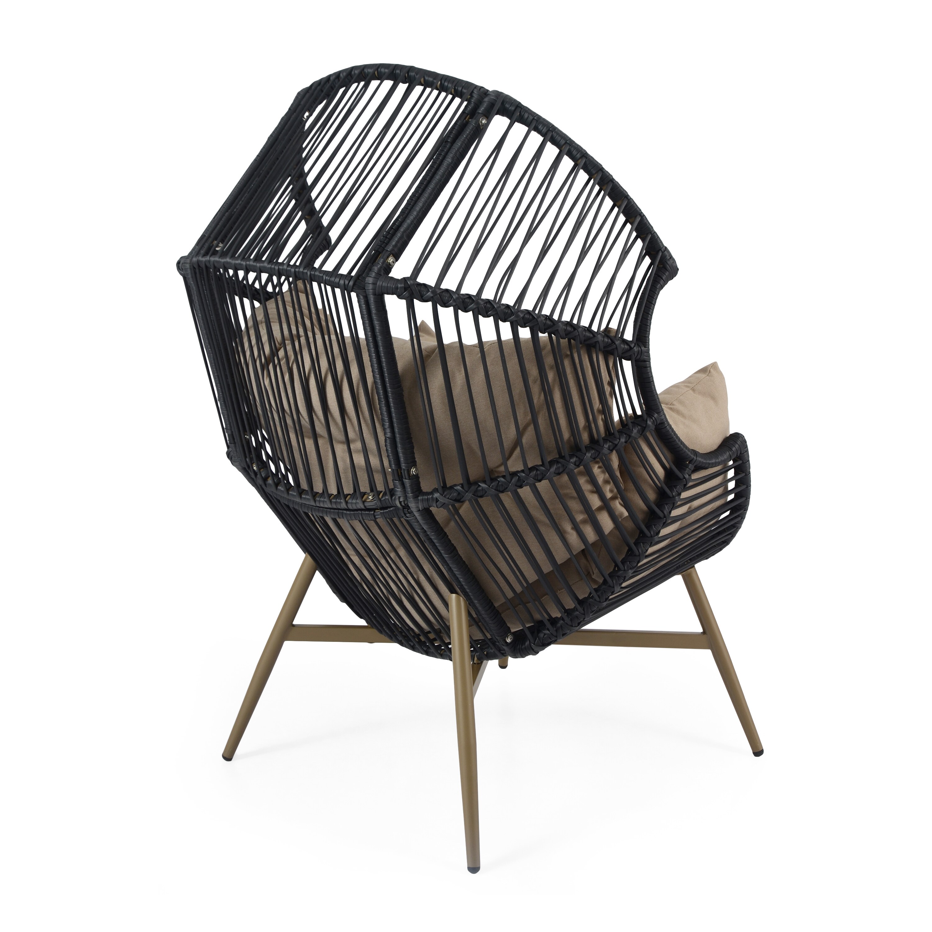 Christopher Knight Home Cori Outdoor Patio Wicker Egg Chair for ...