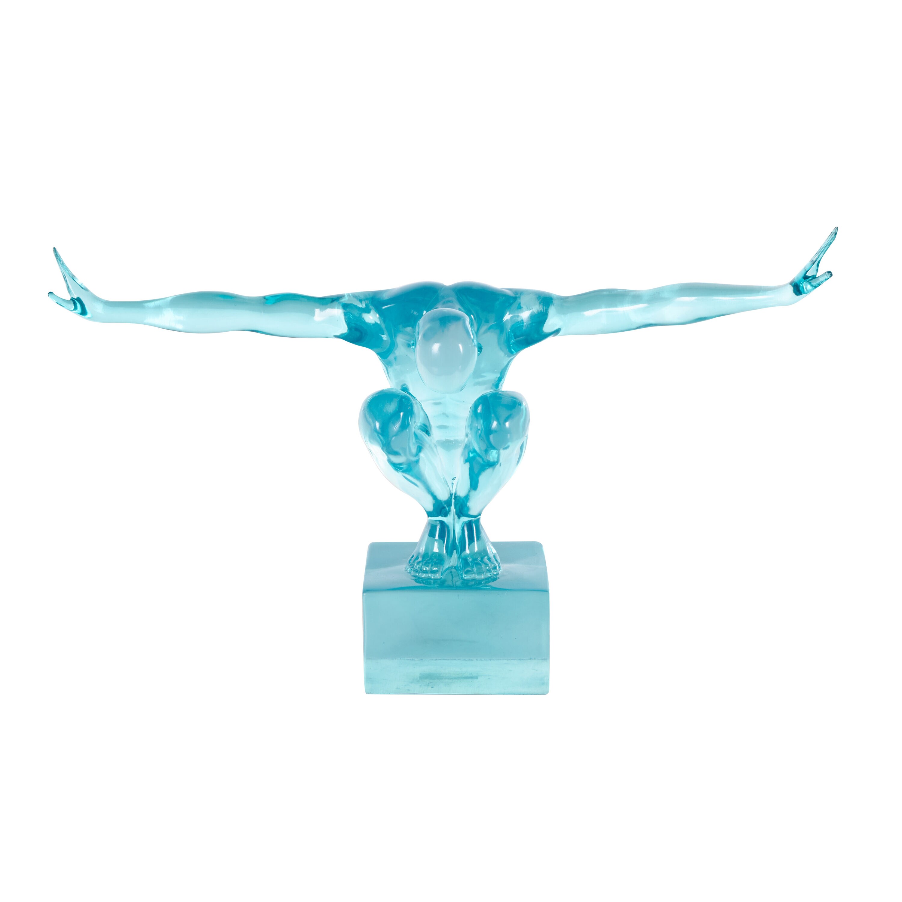 Grayson Lane Resin Light Blue Sculpture in the Decorative Accessories ...