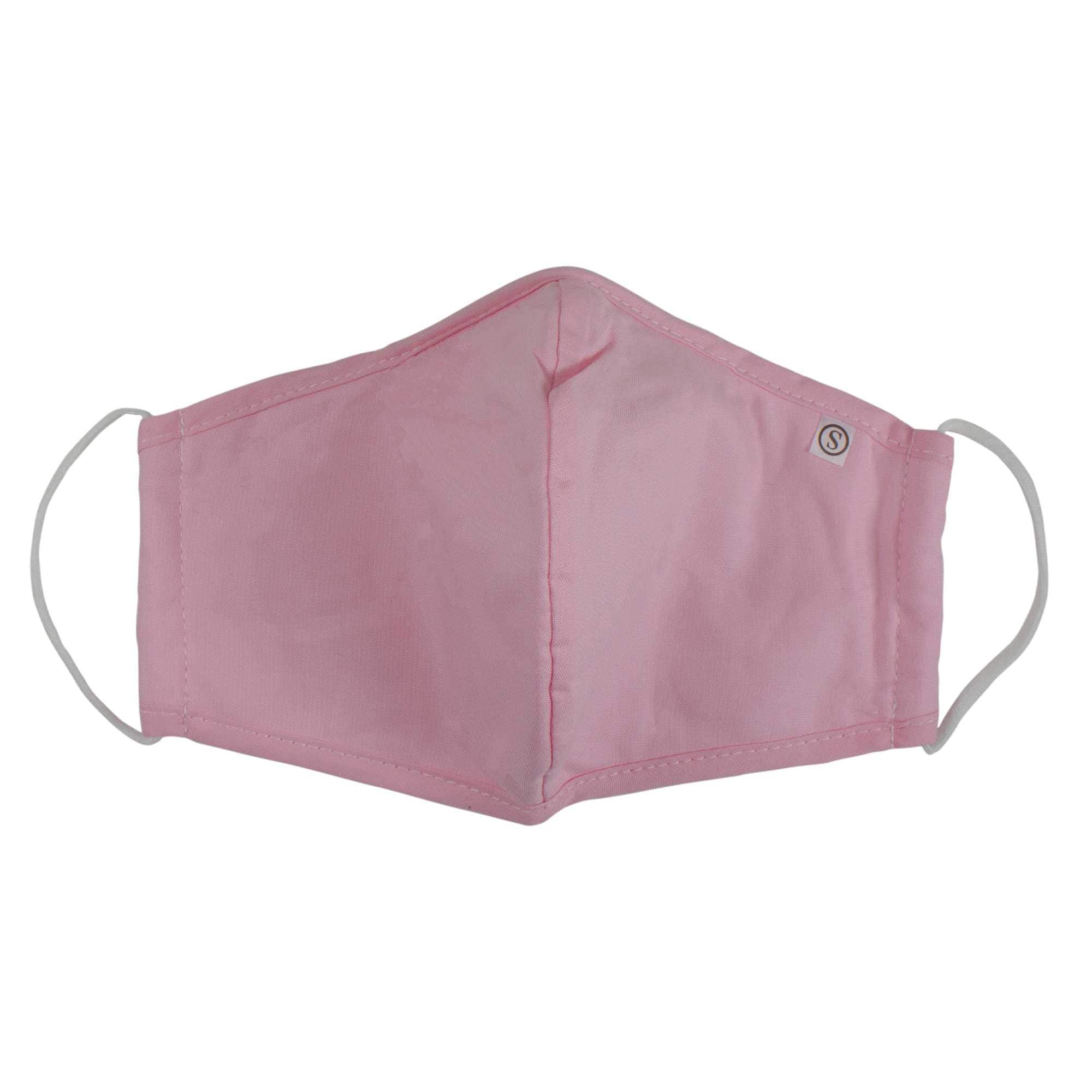 Northlight Pack of 5 Pink 3 Ply Reusable Fabric Face Masks with Seam at ...