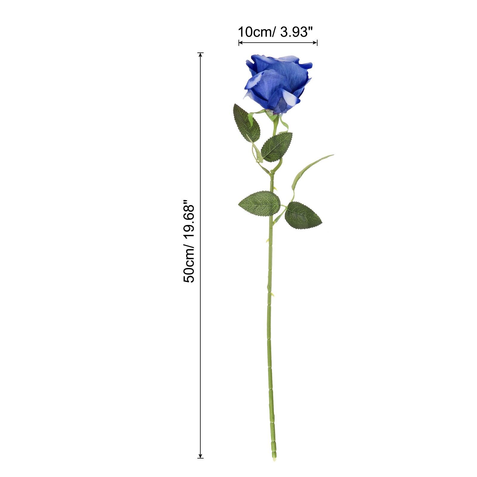 Unique Bargains 12pcs Blue Roses Artificial Flowers Velvet Rose Real ...