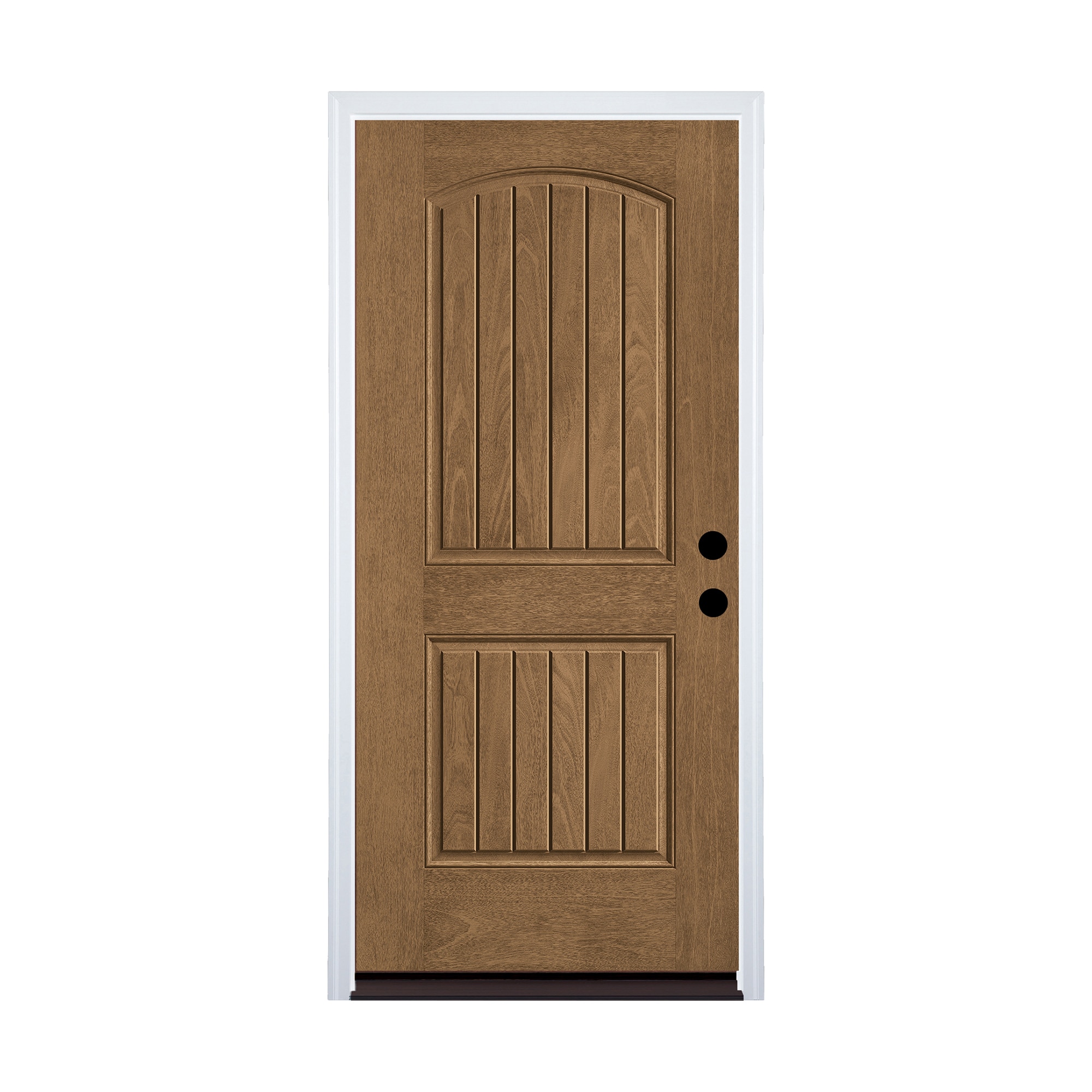 Therma-Tru 36-in x 80-in x 4-9/16-in Fiberglass Left-hand inswing Acorn ...