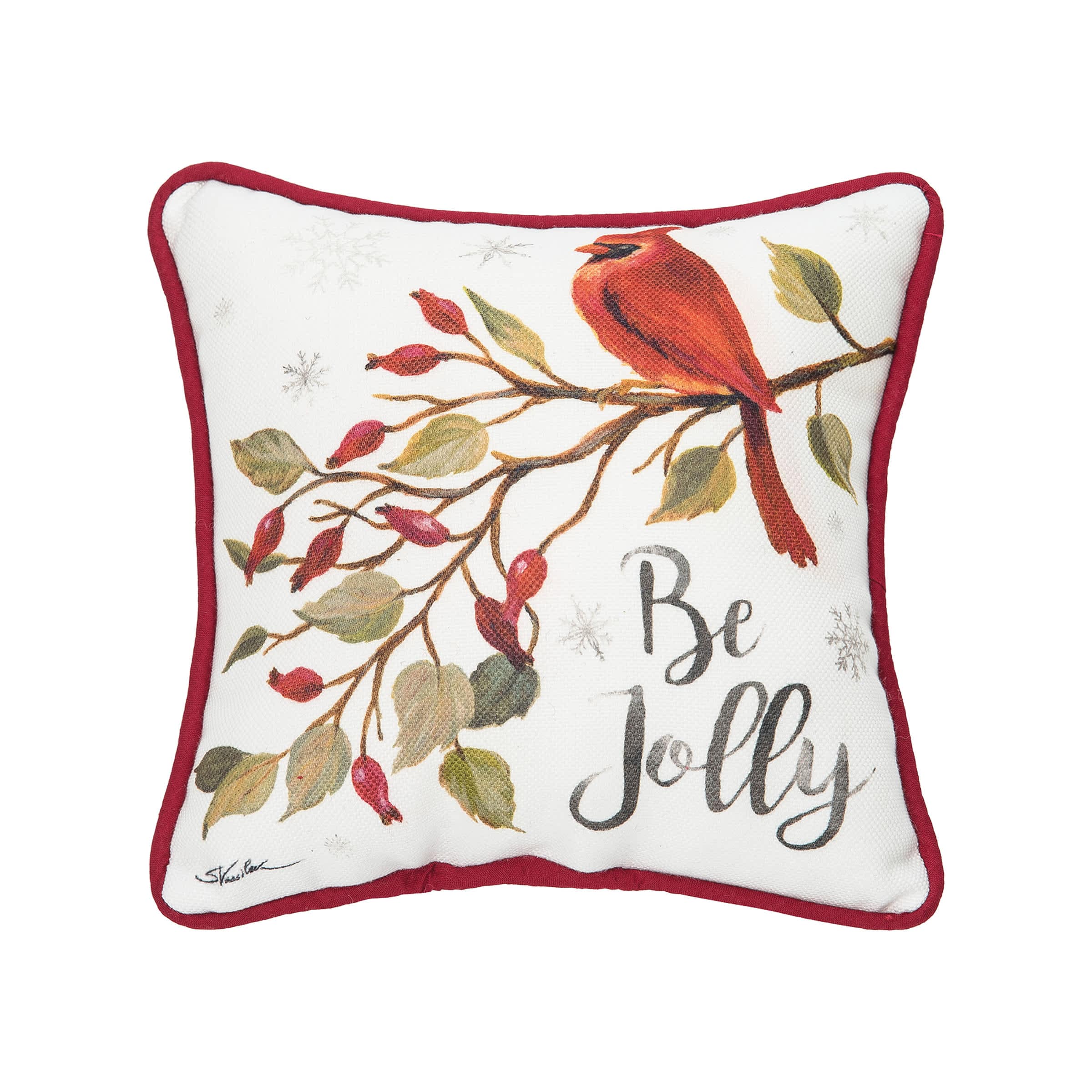 C&F Home Be Jolly Cardinal Small Petite Size Printed Christmas Small ...