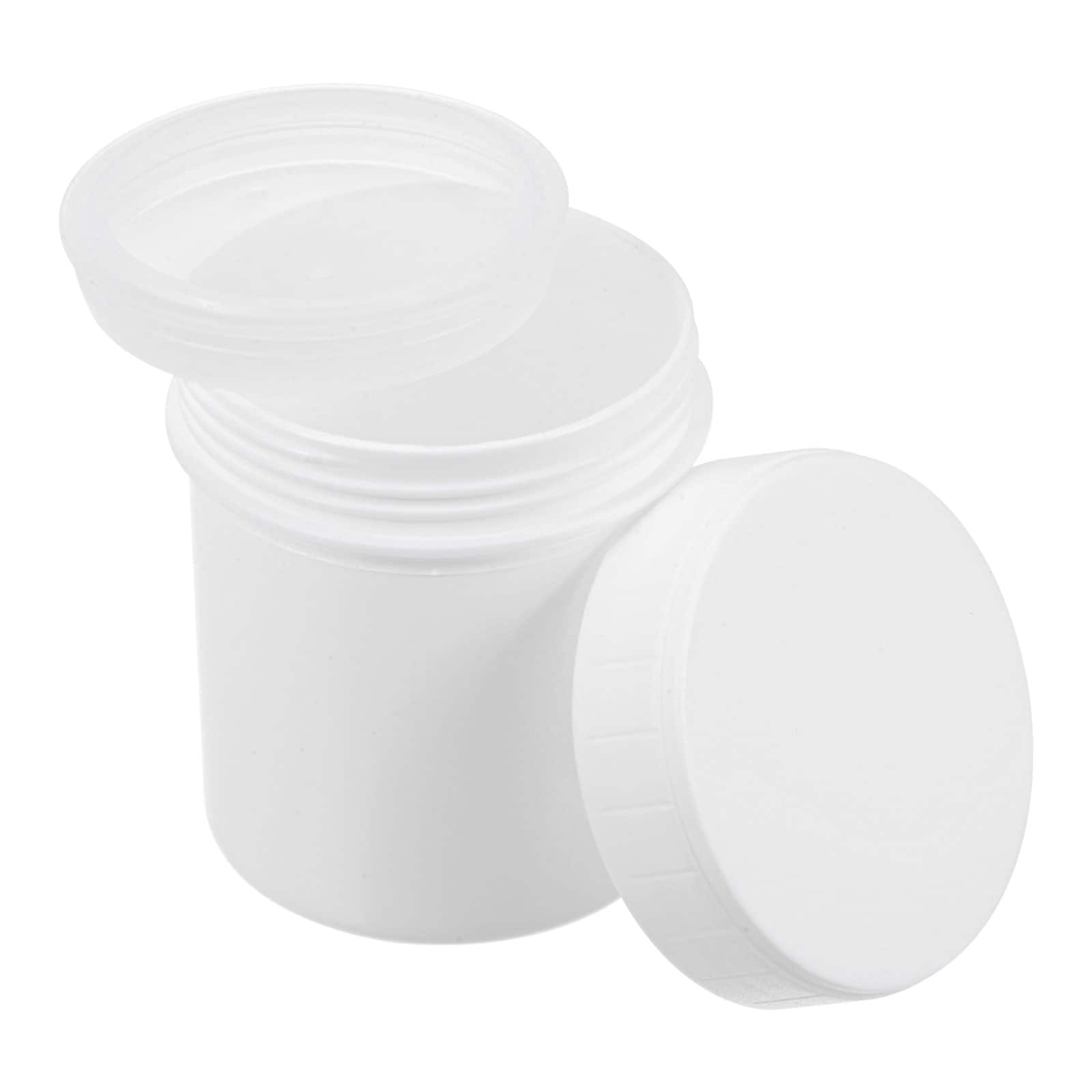 Unique Bargains Empty Plastic Paint Pail 0.04 -Gallon/150ml Seal ...