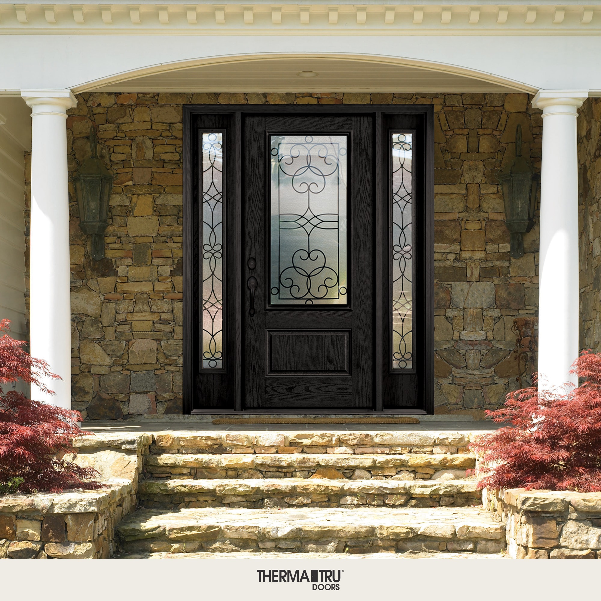 Therma-Tru SALINAS 36-in x 96-in x 4-9/16-in Fiberglass Right-hand ...