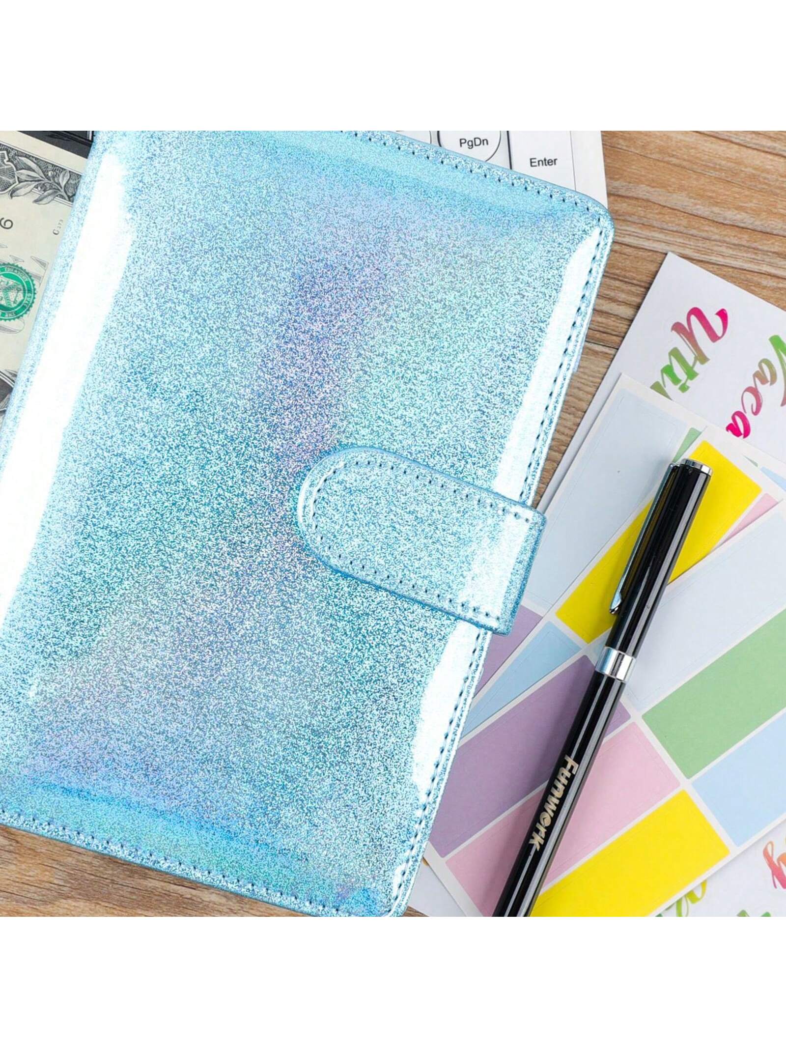Qeetex Colorful Loose-Leaf Budget Planner A6 Budget Binder Bookkeeping ...