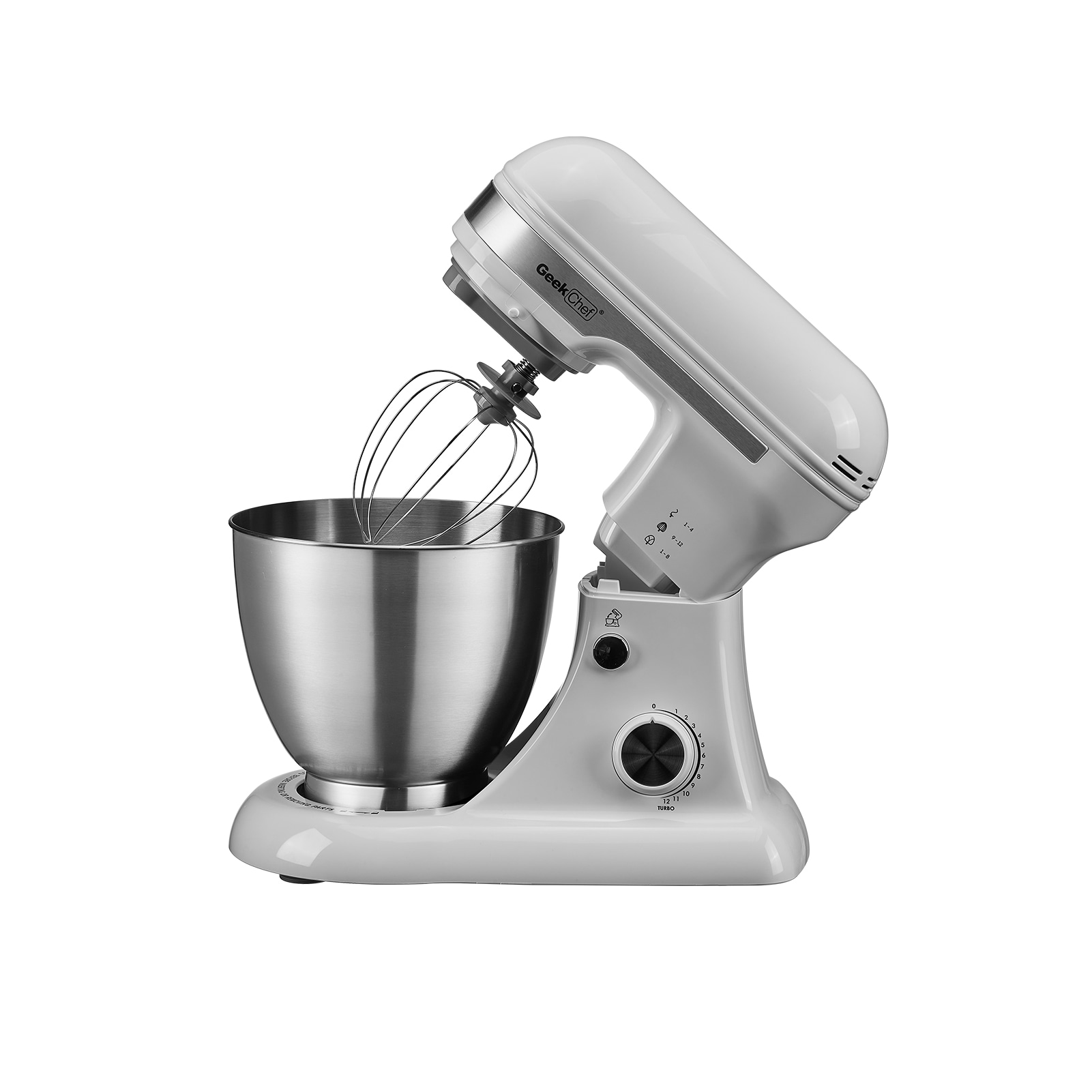 LOVMOR Geek Chef Electric Stand Mixer 4.8QT 12 Speeds Tilt head Food ...