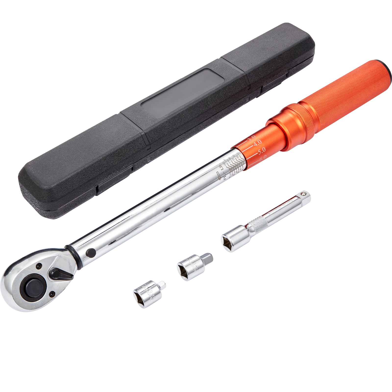 VEVOR Torque Wrench 10-150ft.lb/14-204n.m 1/2-inch Drive Click Torque ...