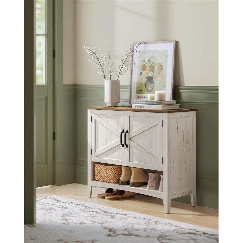Slickblue Freestanding Shoe Cabinet 9-12 Pairs Adjustable Shelf 165 lb ...