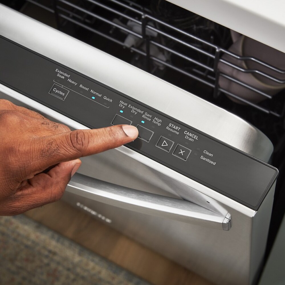 Whirlpool Eco Series 24-in Top Control Built-In Dishwasher With Third ...