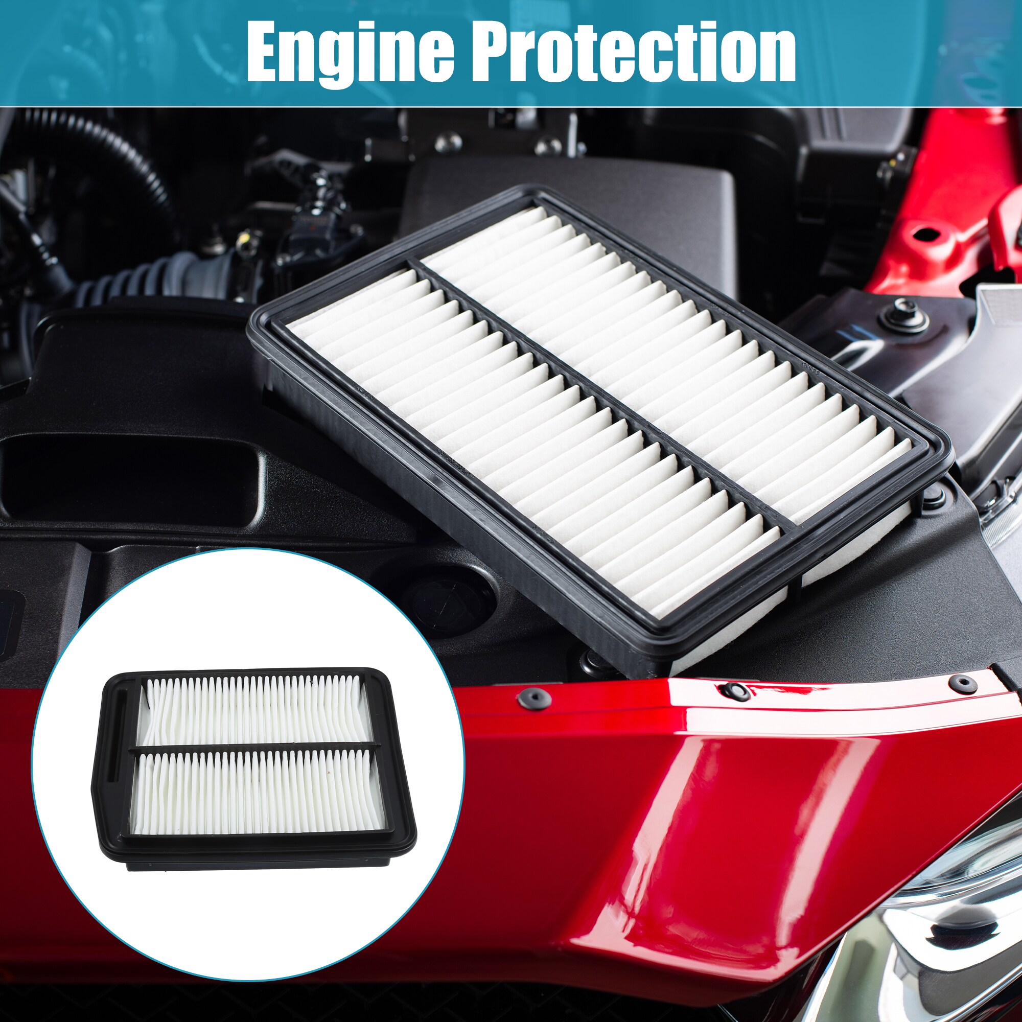 Unique Bargains Car Engine Air Filter Replacement Fit for Honda Odyssey ...