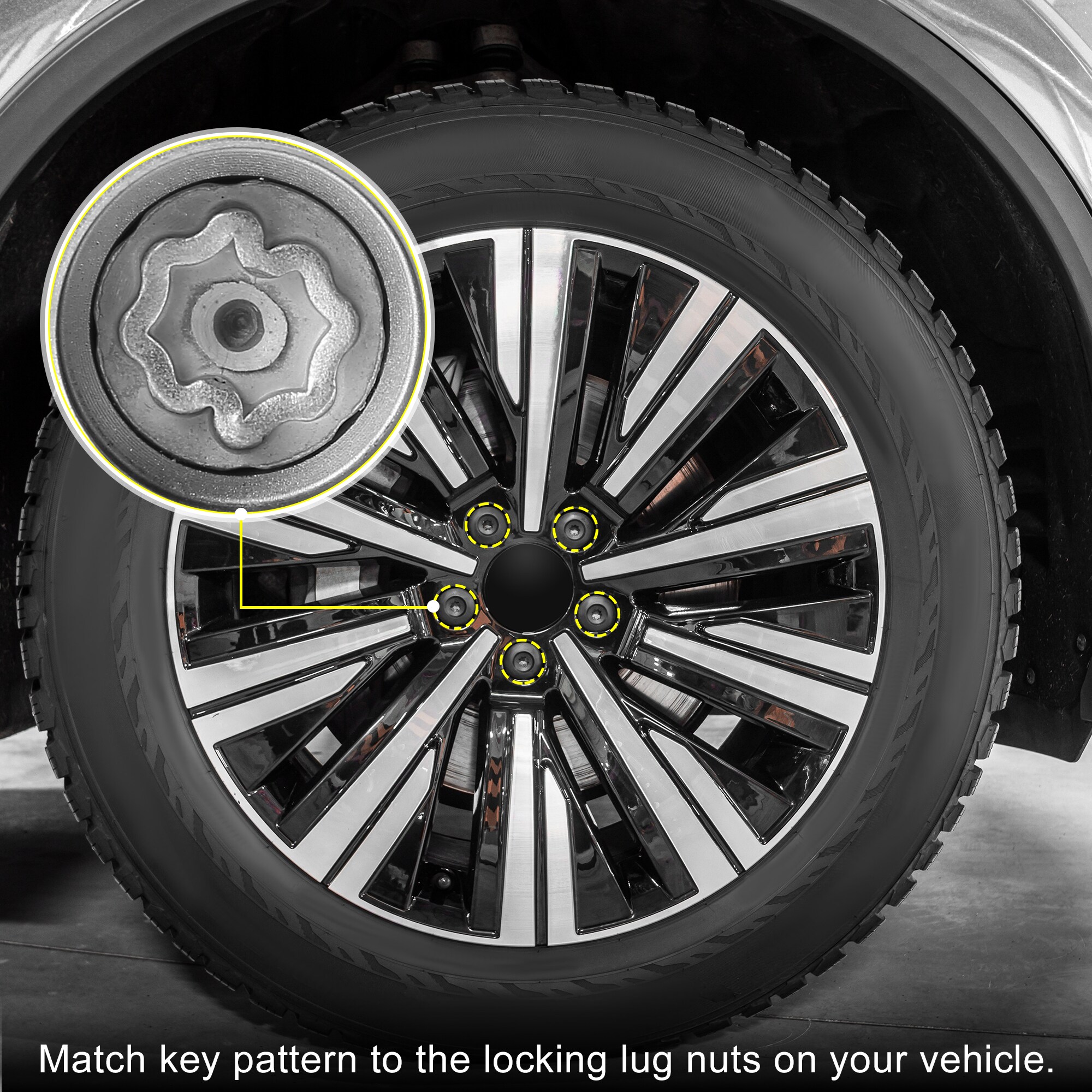 Unique Bargains x Wheel Lock Lug Nut Anti Theft Lug Nut Screw Removal ...