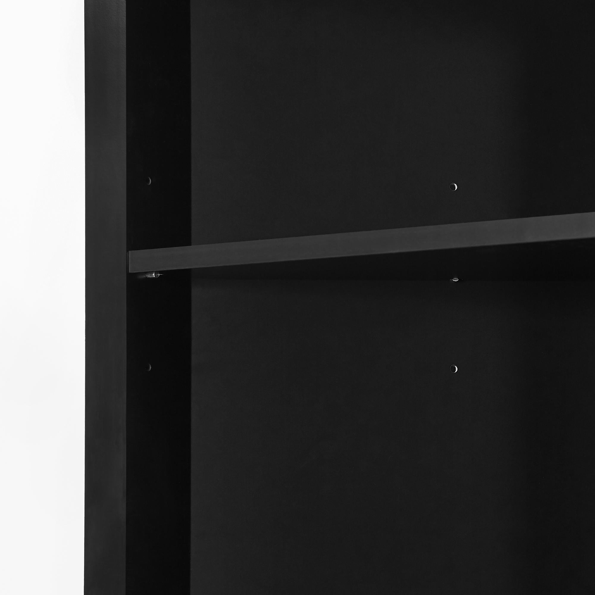 GDFStudio Tall Triangle Wood Cabinet with 3 Drawers and Adjustable ...