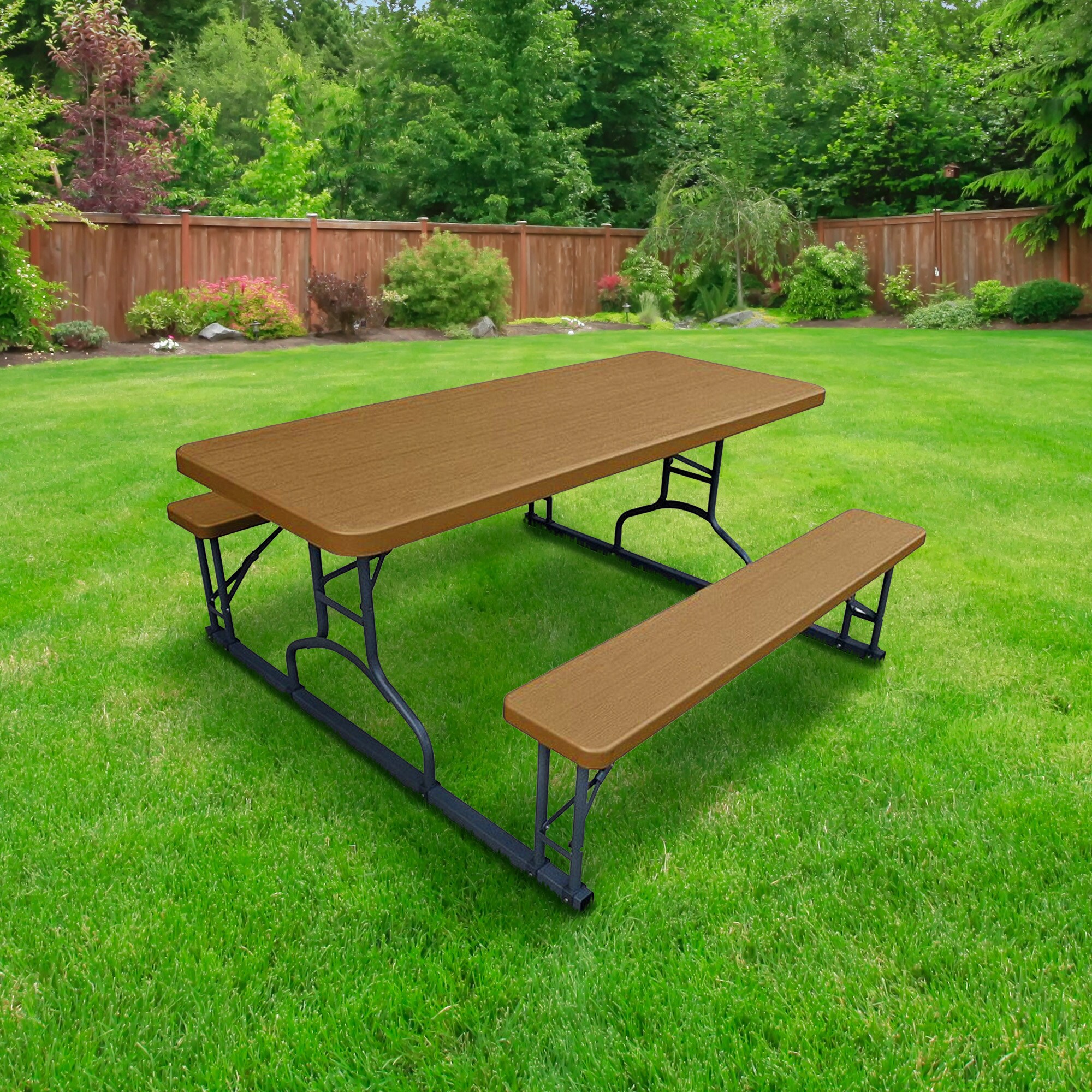 Plastic Development Group 6 Foot Picnic Table for Indoor and Outdoor ...