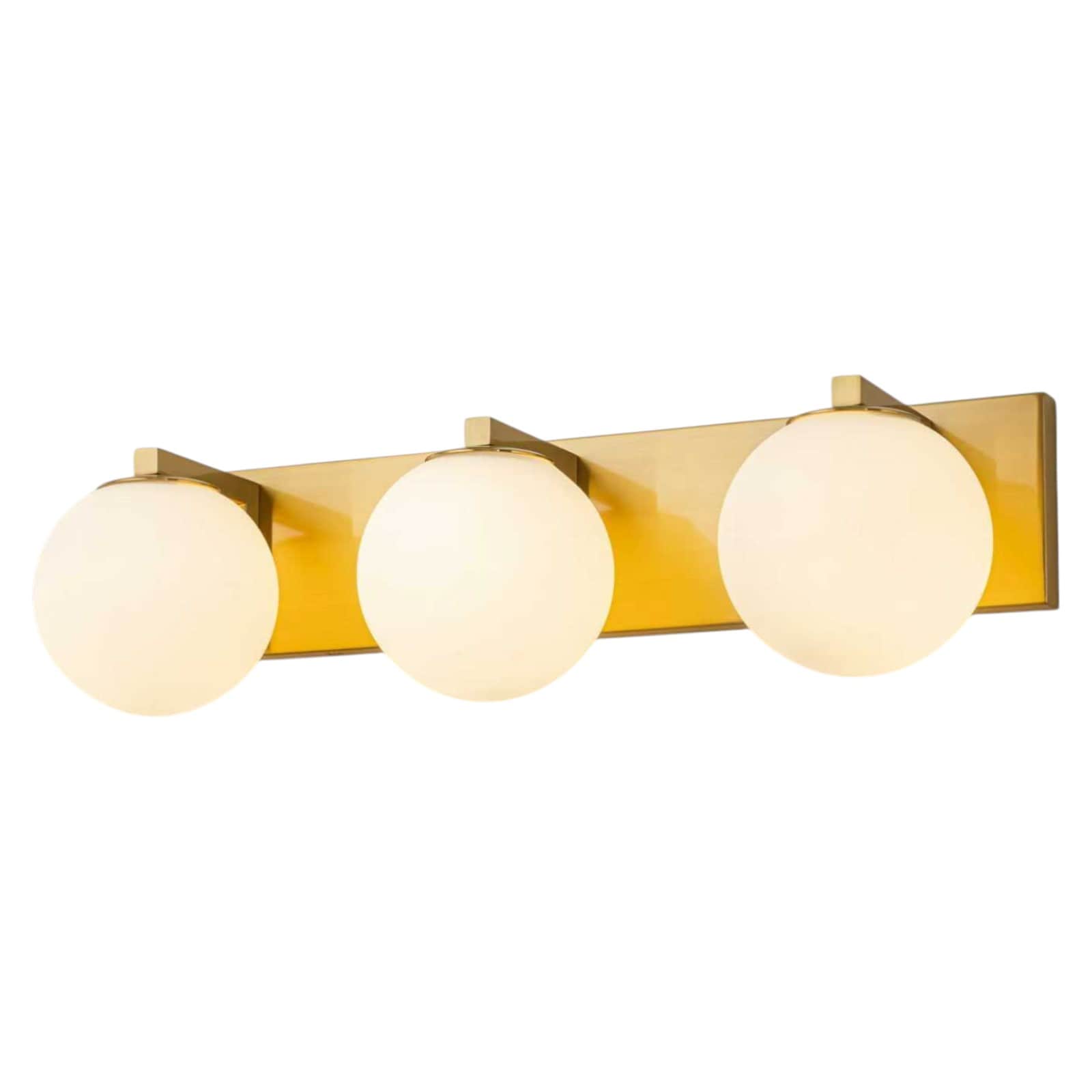 LLHZSY 22.06-in 3 Light Brass Traditional Bathroom Vanity light in the ...