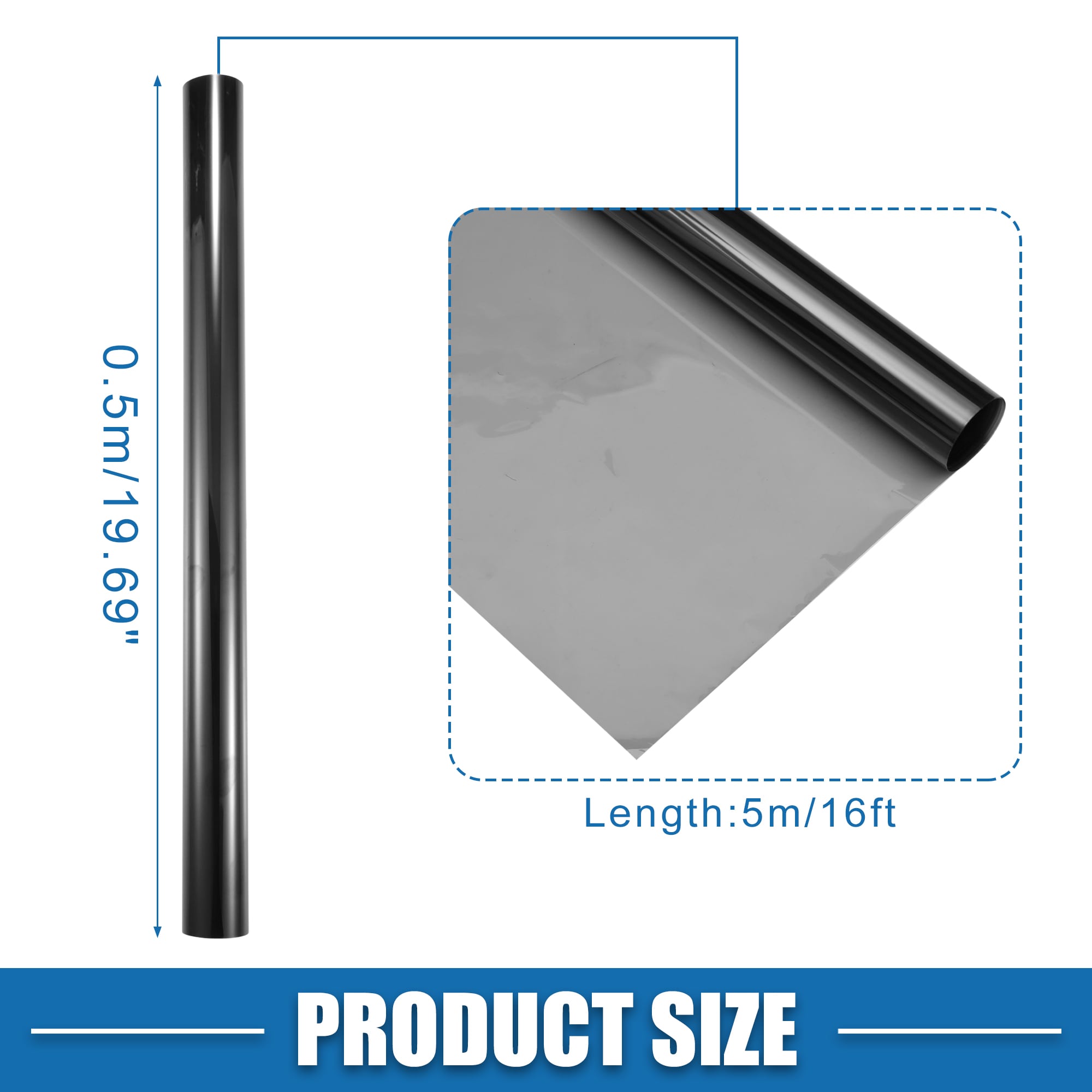 Unique Bargains Automotive Window Tint Film Heat Block Scratch ...