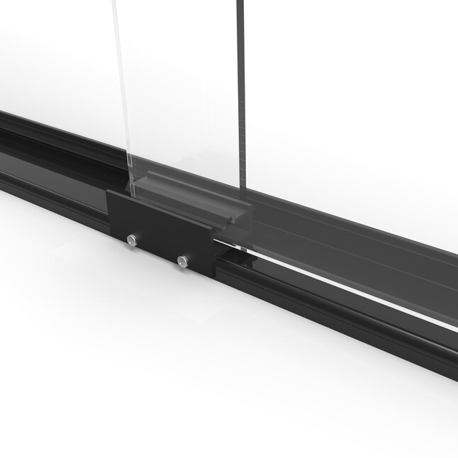 Basco Rotolo Matte Black 44 In To 48 In X 70 In Semi Frameless Bypass