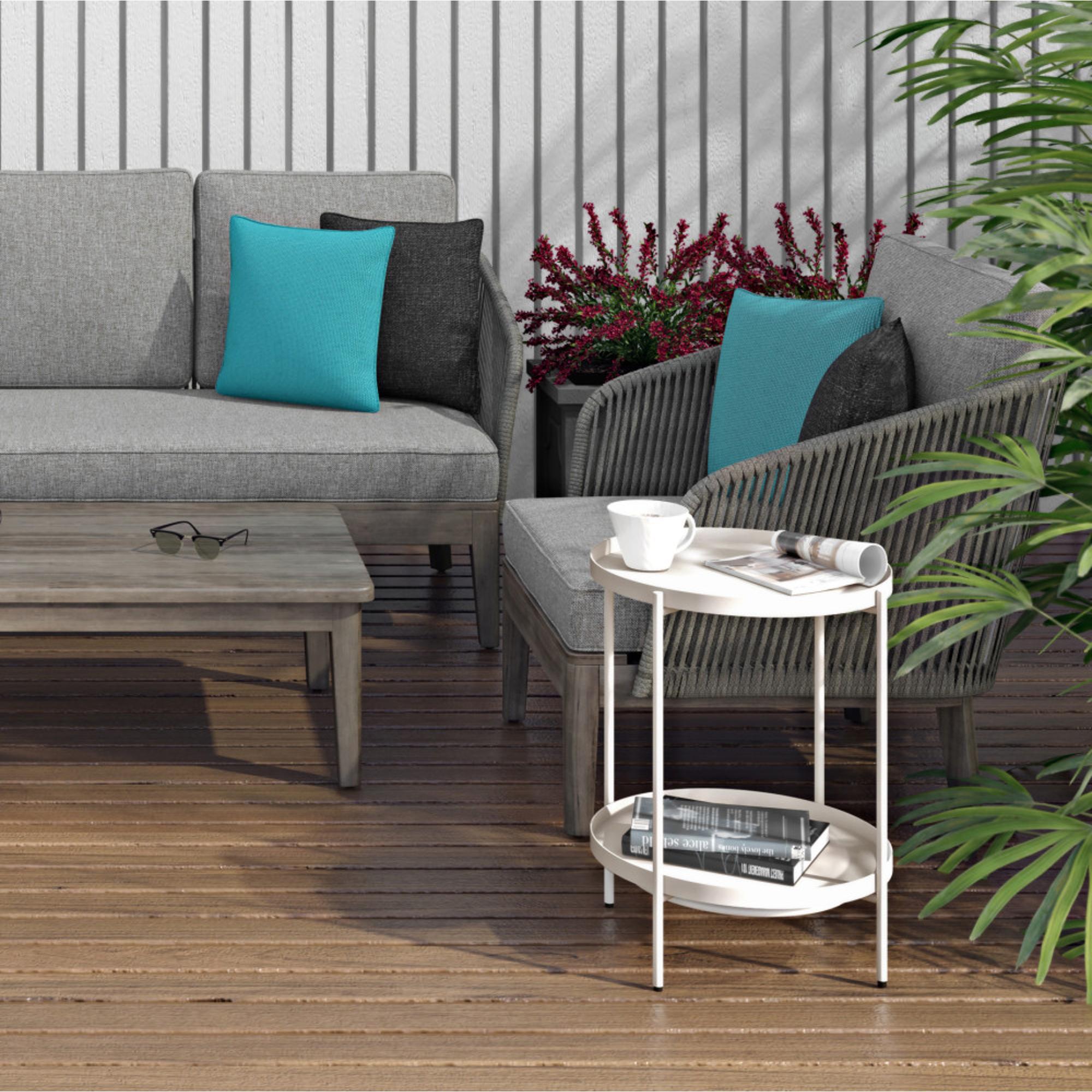 Watnature Outdoor Conversation Chair Contemporary Solid Acacia Wood ...