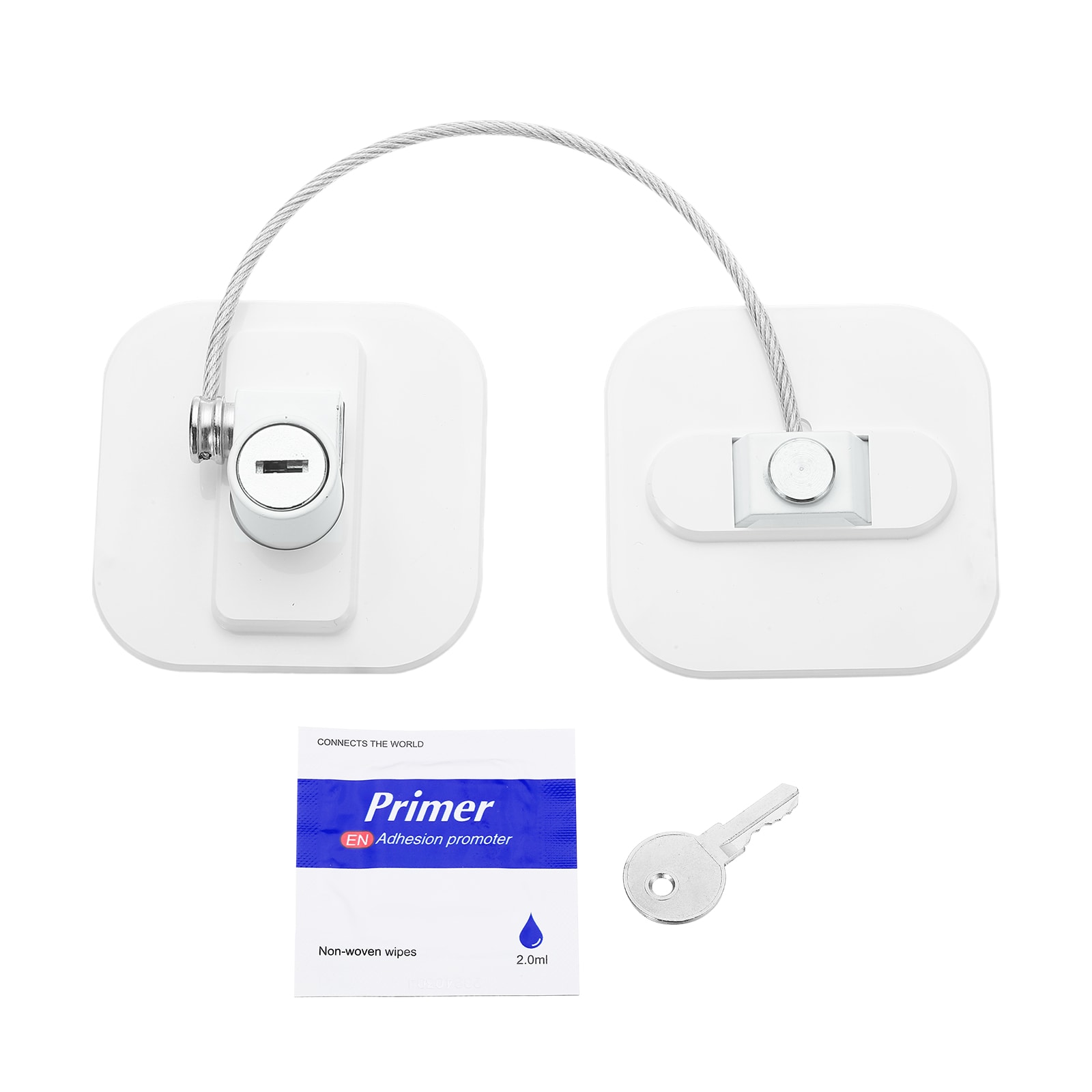 Unique Bargains 1 Set Fridge Lock Refrigerator Safety Locks with Keys ...
