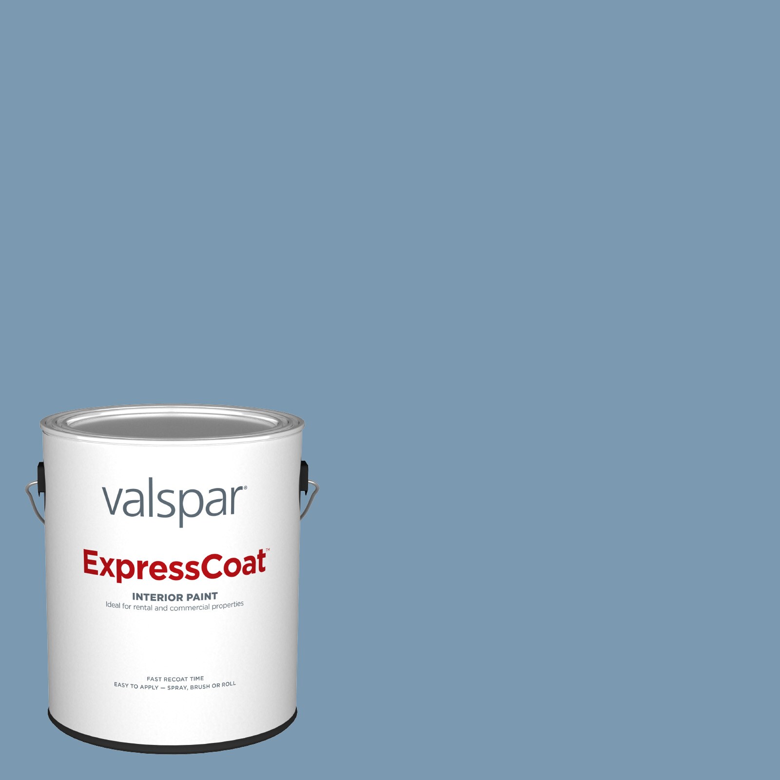 Valspar Pro ExpressCoat Flat Finian Blue HGSW2384 Latex Interior Paint ...