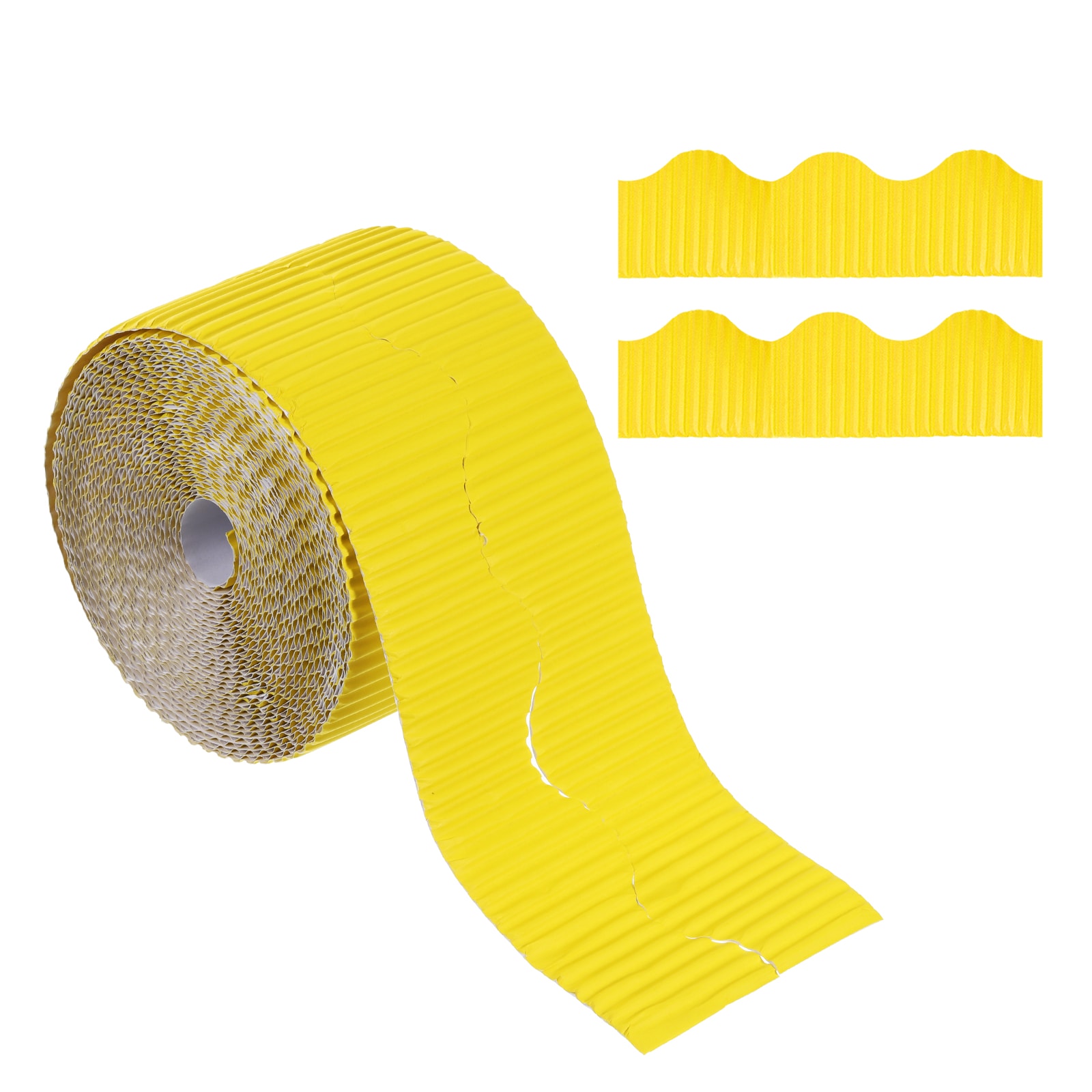 PATIKIL 3.9inch x 49.2ft Bulletin Board Border Scalloped Trim Paper ...