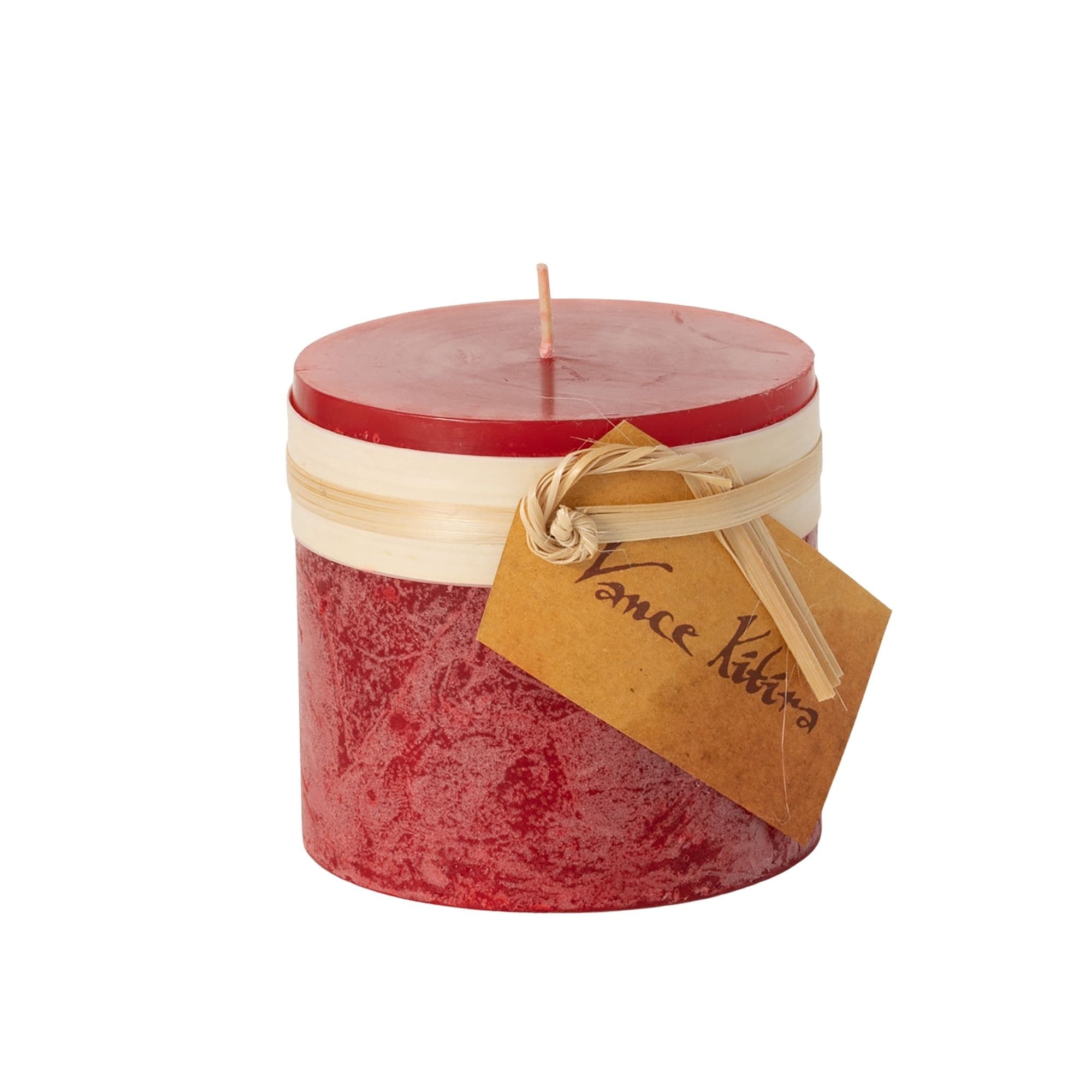 Vance Kitira 1 -Wick Unscented Red Pillar candle in the Candles ...