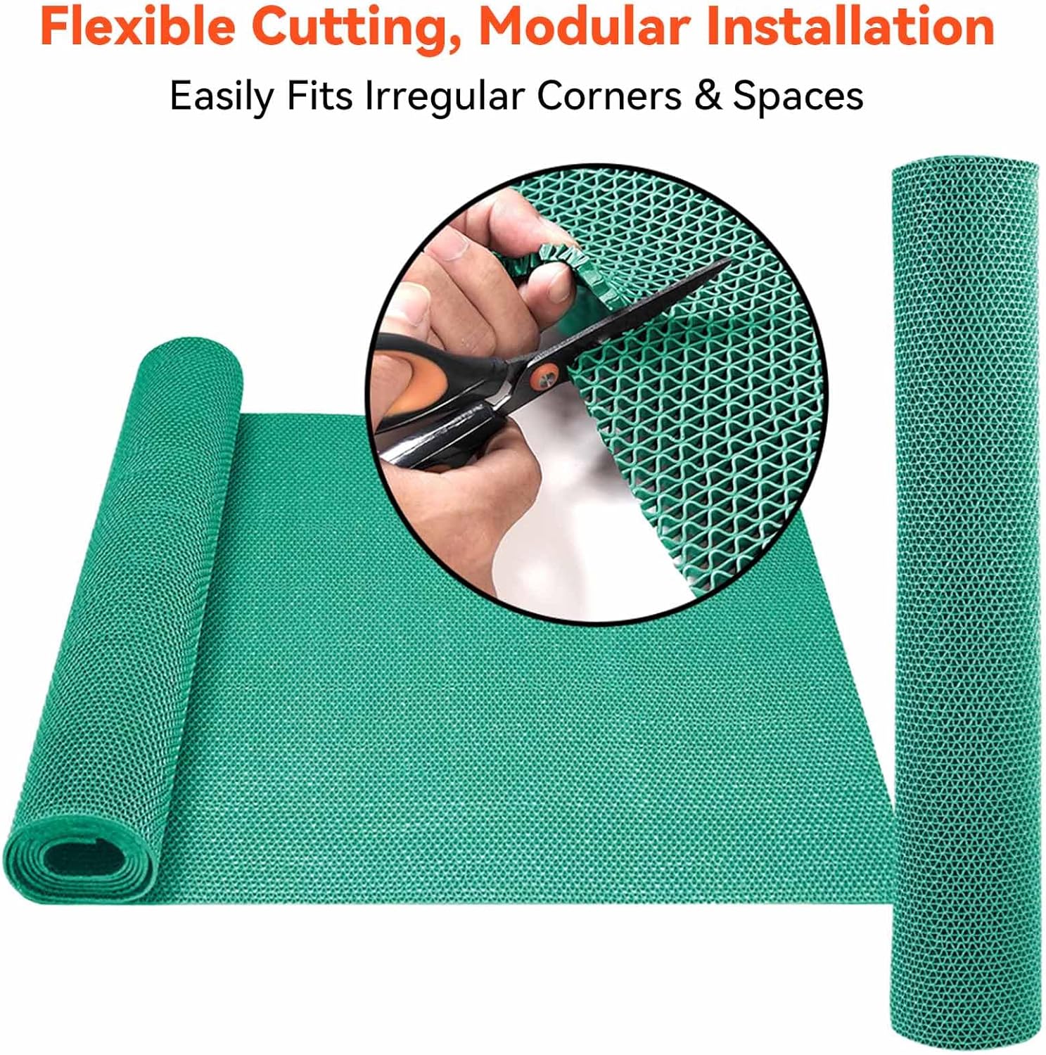 PetGrow Drainage Non Slip Floor Mat Width 2FT-Cut to Length-Heavy Duty ...
