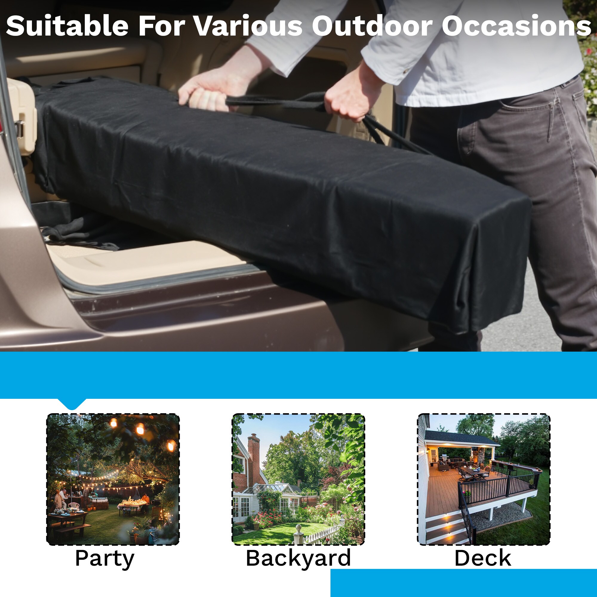 Patiowell 12-ft x 12-ft Square Light Gray Party canopy in the Canopies ...