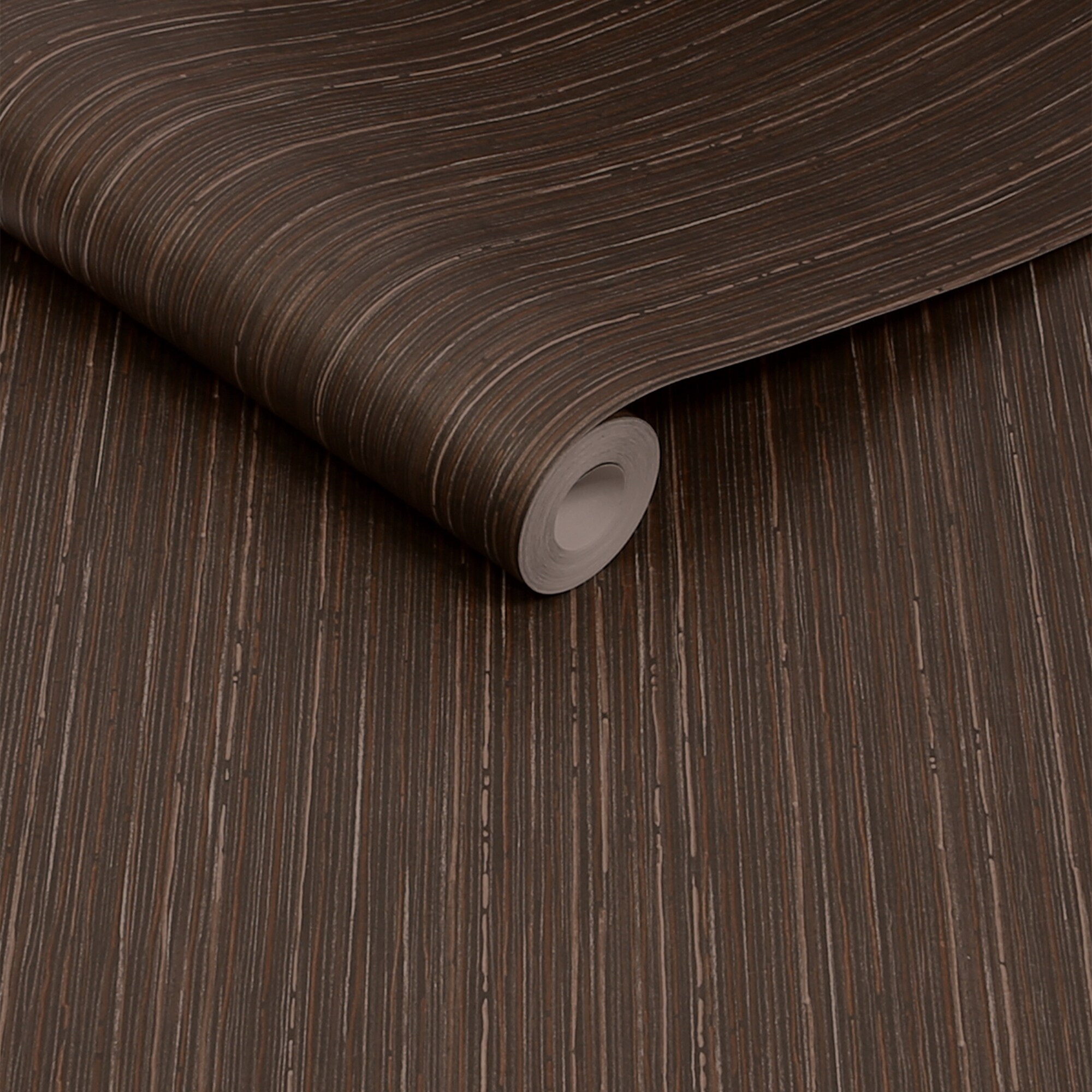 Abigail Ahern 56-sq ft Chocolate Non-woven Stripes Unpasted Wallpaper ...