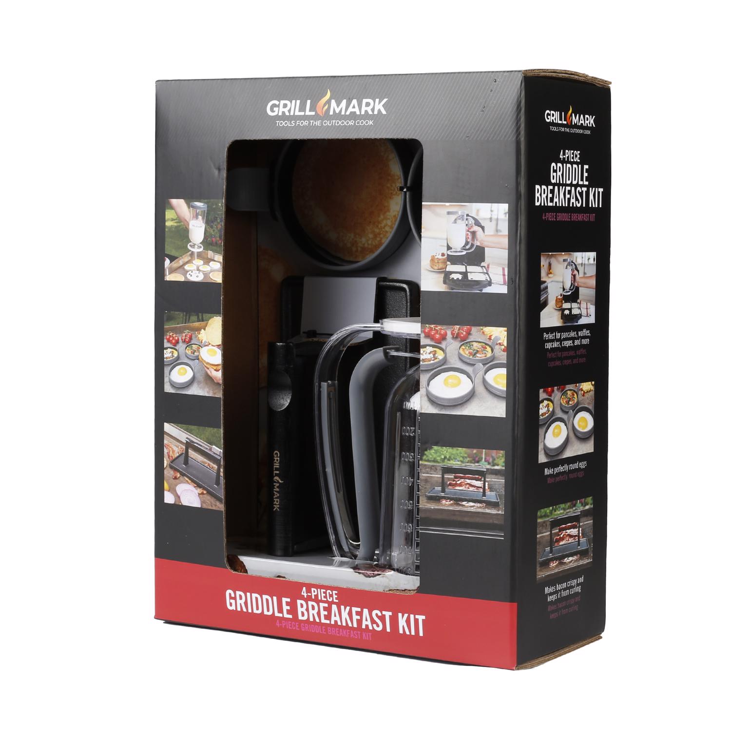 Grill Mark Cast Iron 4-Piece Breakfast Kit in the Grill Cookware ...