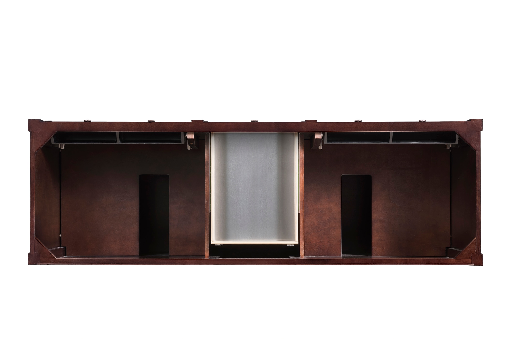 James Martin Vanities Brittany 72-in Burnished Mahogany Bathroom Vanity ...